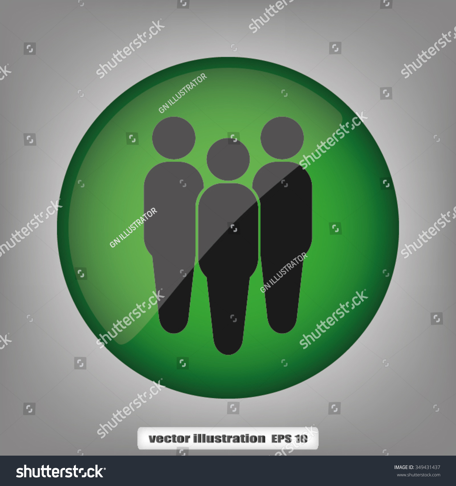Three People Stock Vector (Royalty Free) 349431437 | Shutterstock