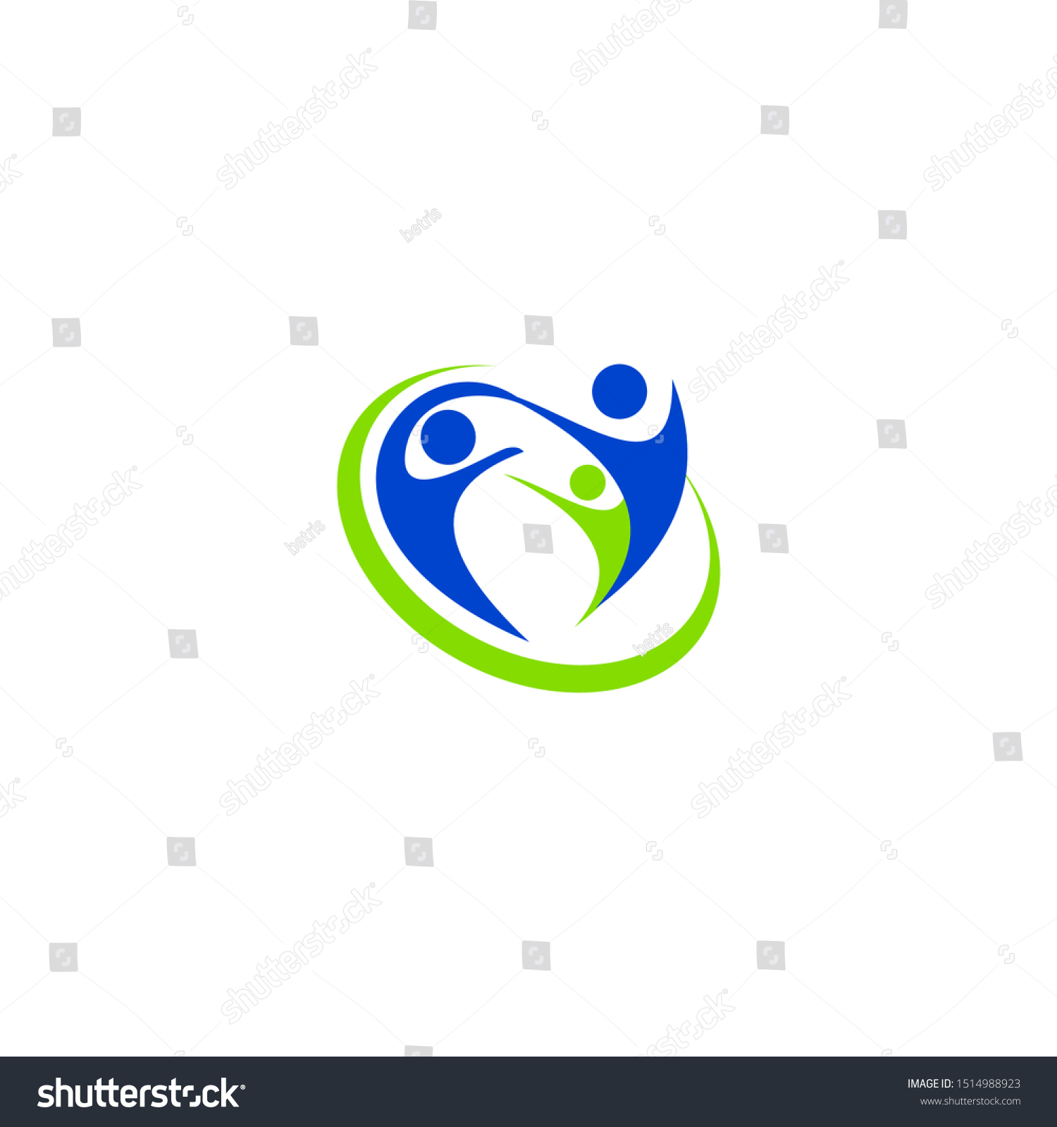 Three People Join Hands Together Stock Vector (Royalty Free) 1514988923