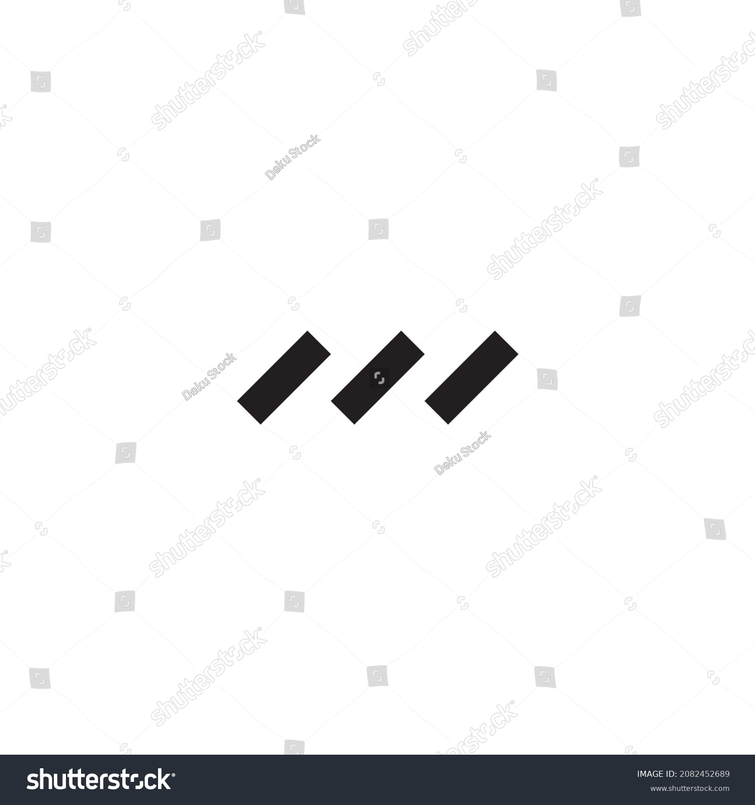 Three Rectangles Letter M Simple Symbol Stock Vector (Royalty Free ...
