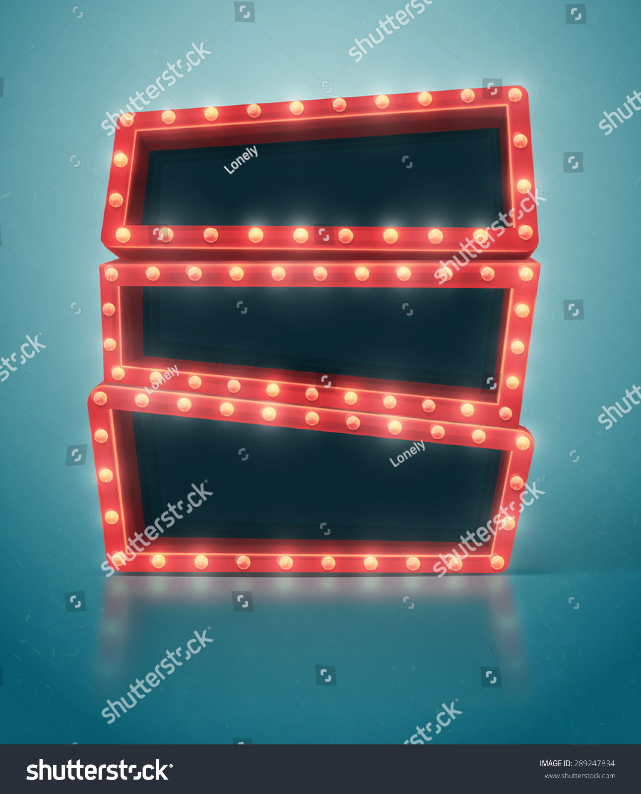 Three Retro Banners Eps 10 Stock Vector (Royalty Free) 289247834