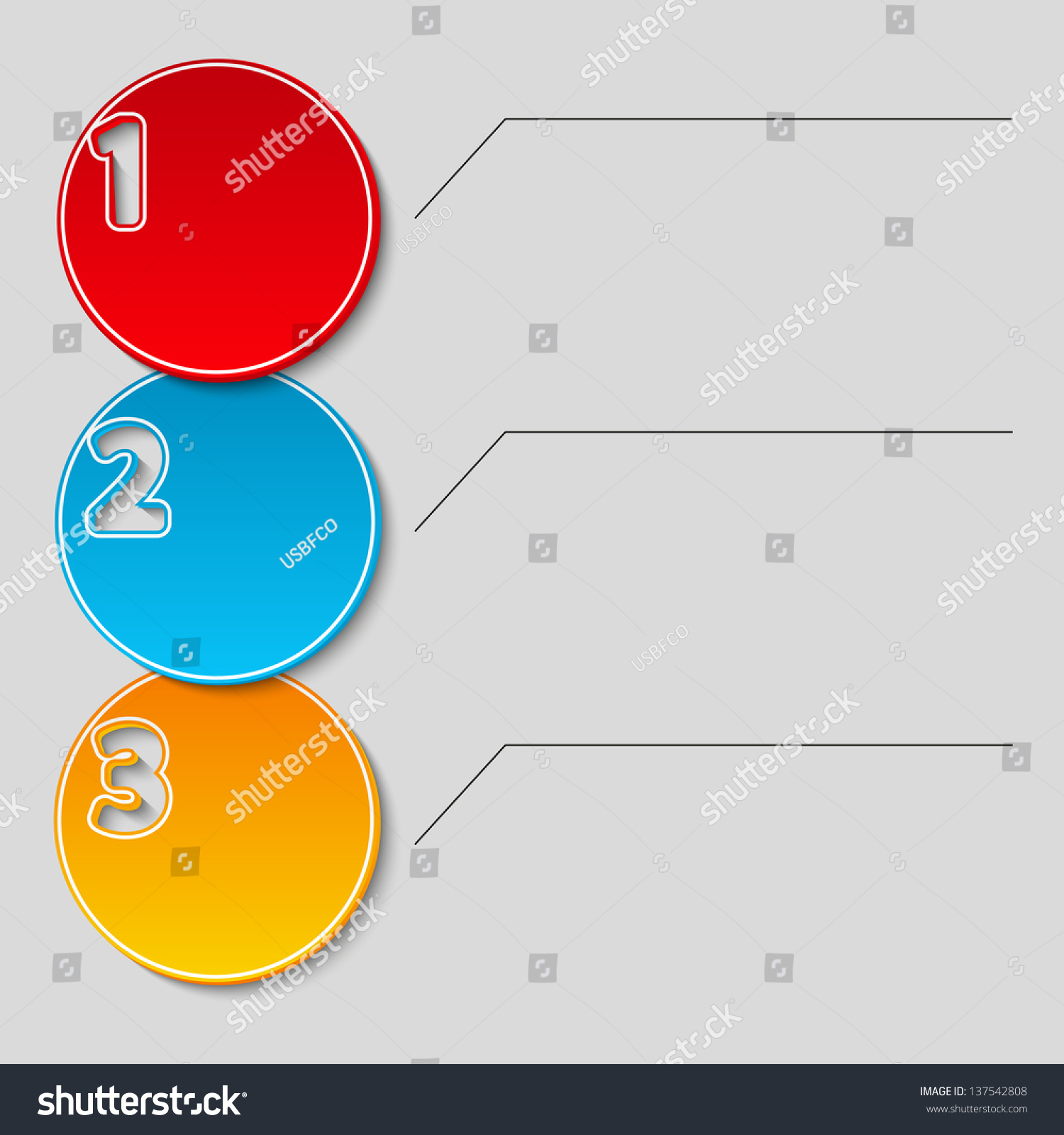 Three Steps Flowchart Place Text: เวกเตอร์สต็อก (ปลอดค่าลิขสิทธิ์ ...