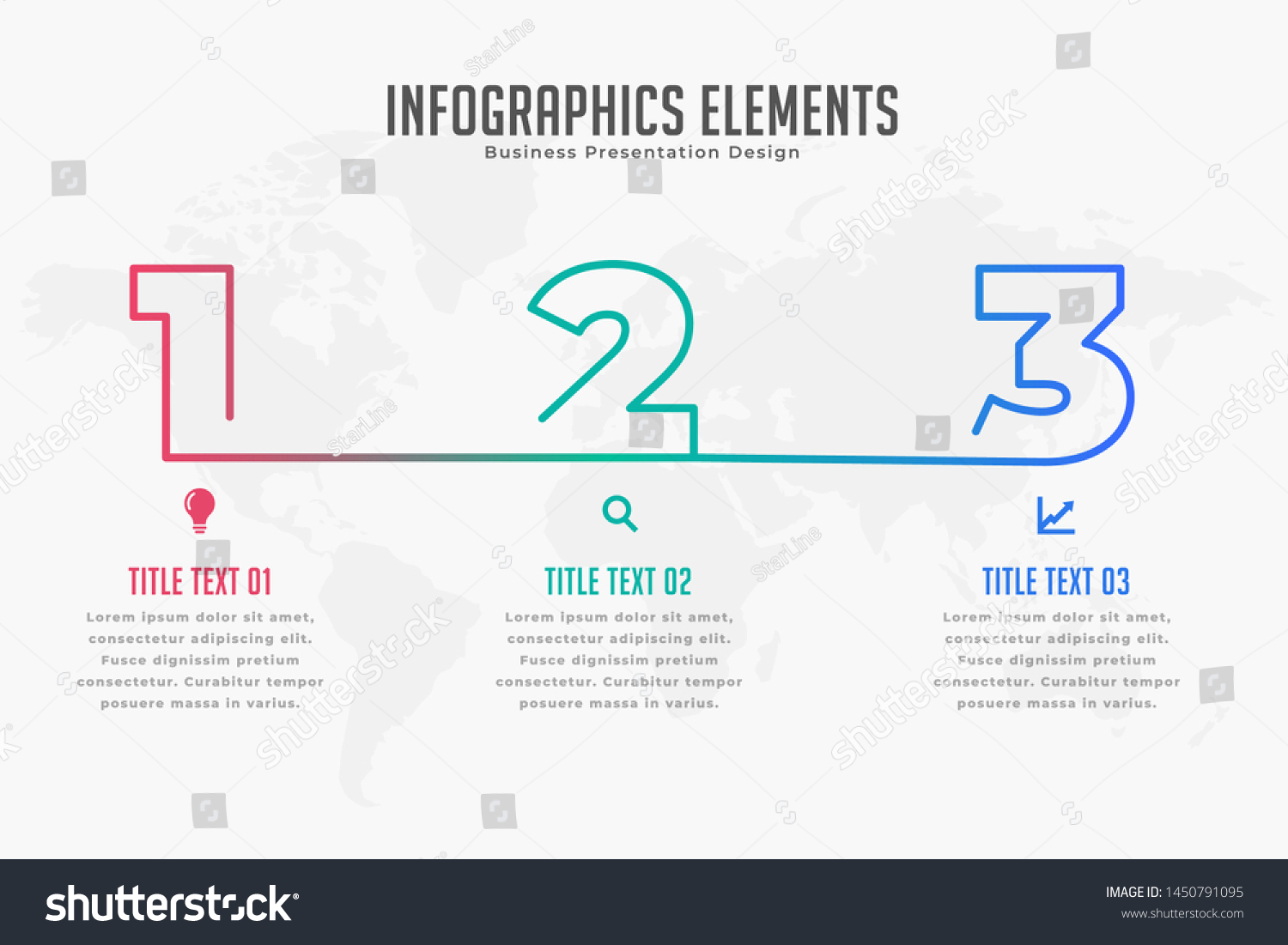 Three Steps Infpgraphic Timeline Template Stock Vector (Royalty Free ...