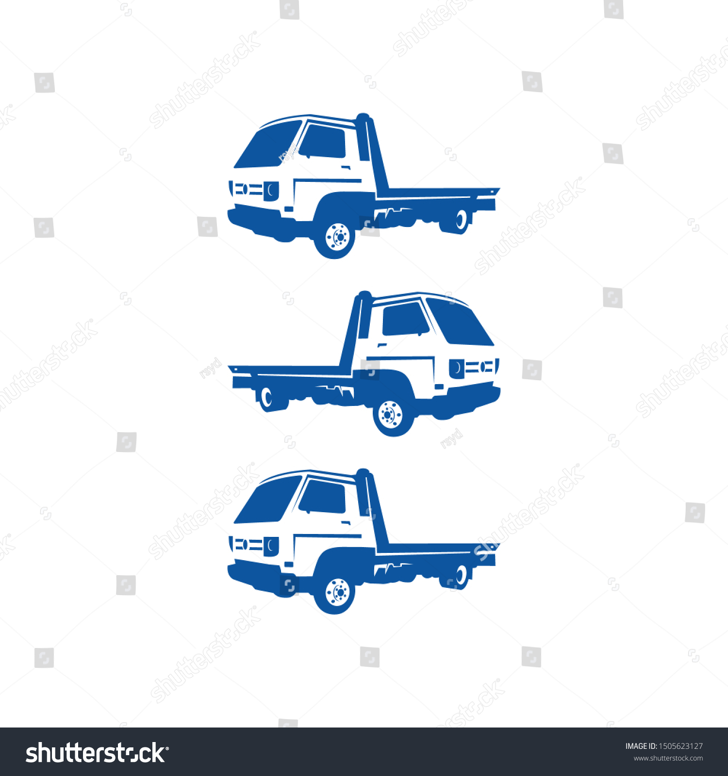 Three Trucks Logo Vector Stock Vector (Royalty Free) 1505623127 ...