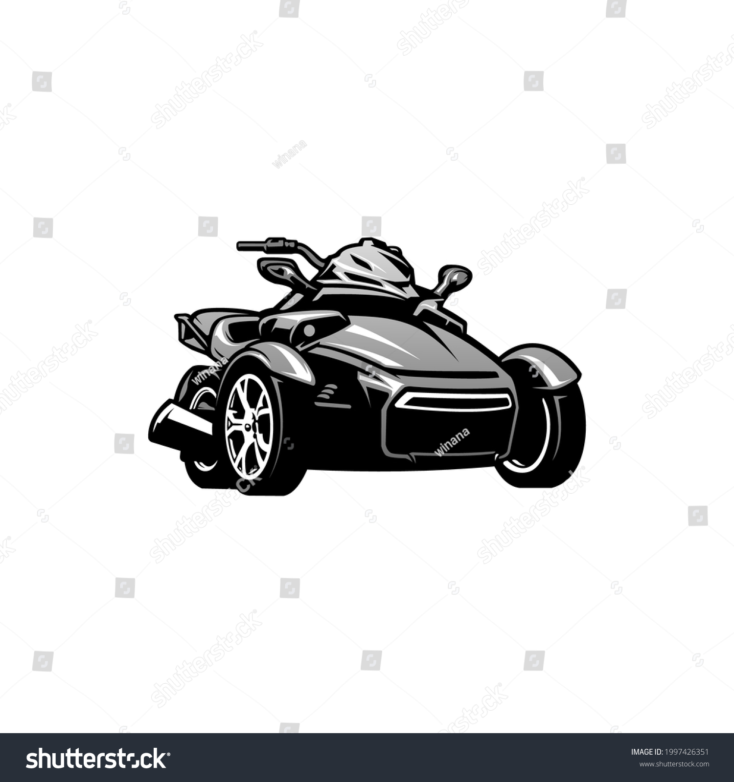9,564 Three wheeled motorcycle Images, Stock Photos & Vectors ...