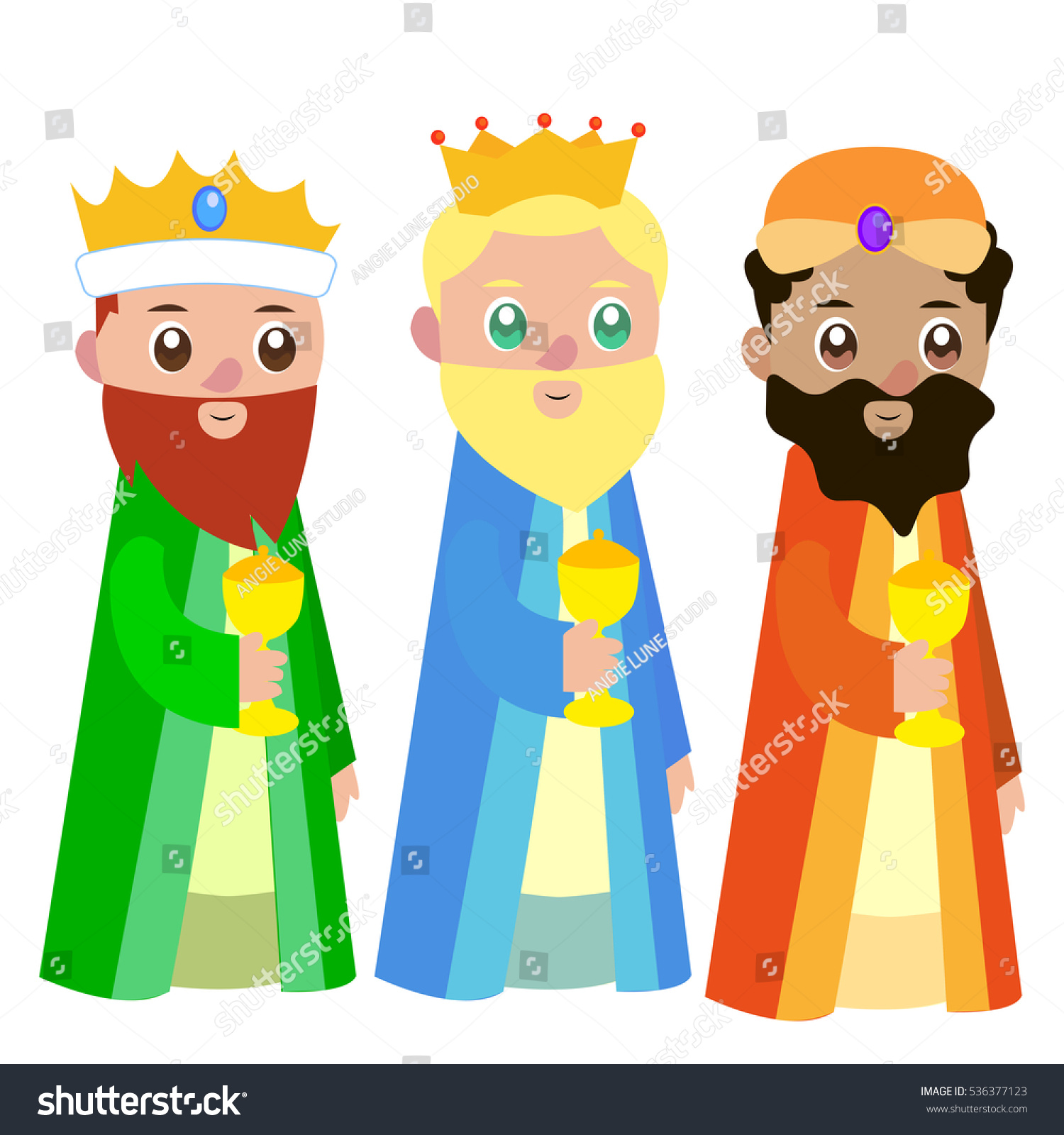Three Wise Men Vector: vector de stock (libre de regalías) 536377123 ... Three Wise Men Vector: vector de stock (libre de regalías) 536377123 ...