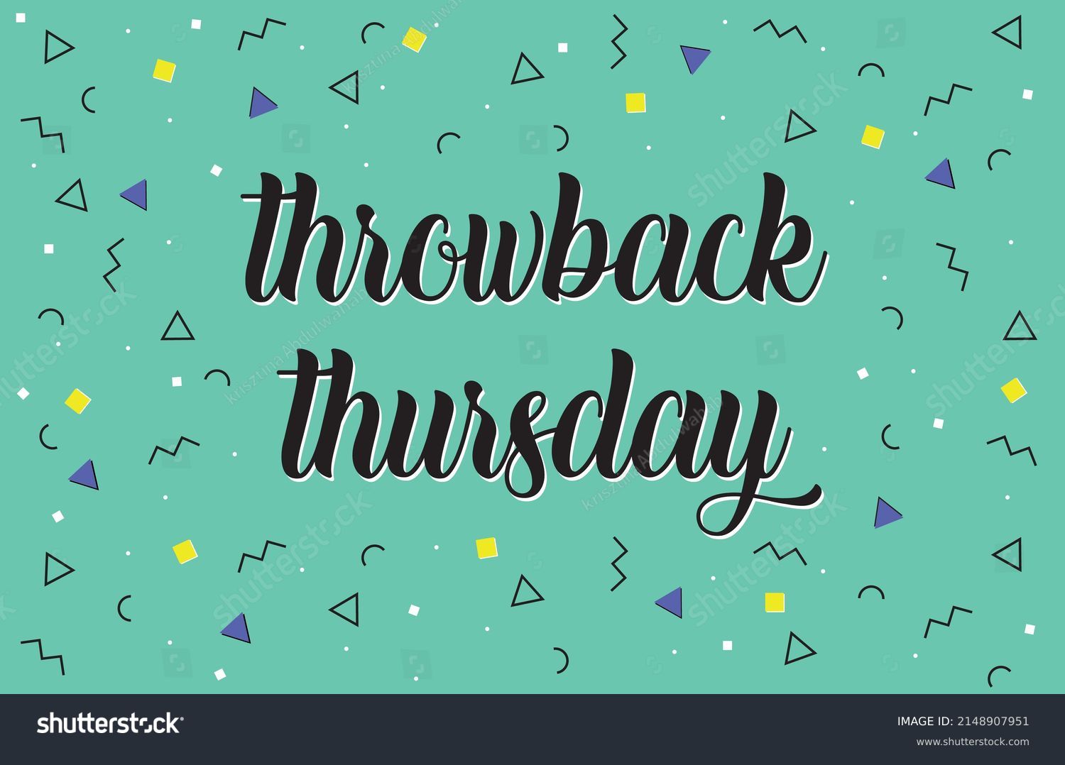 Throwback Thursday 90s Style Doodles Stock Vector (Royalty Free ...