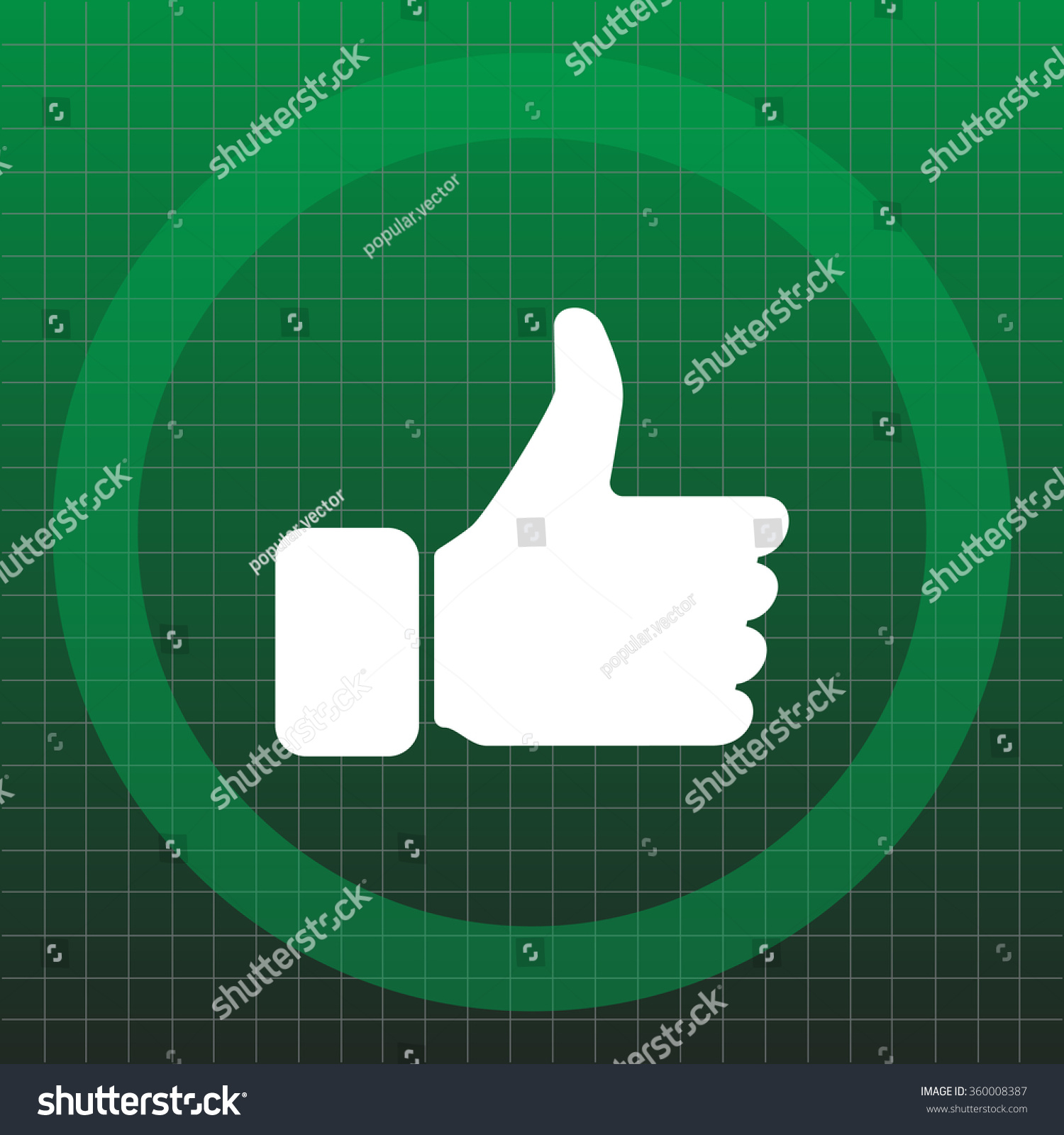 Thumb Icon Vector Illustration Stock Vector (Royalty Free) 360008387 ...