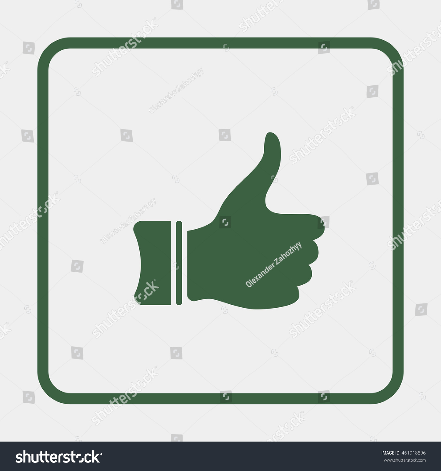 Thumb Illustration Stock Vector (Royalty Free) 461918896 | Shutterstock