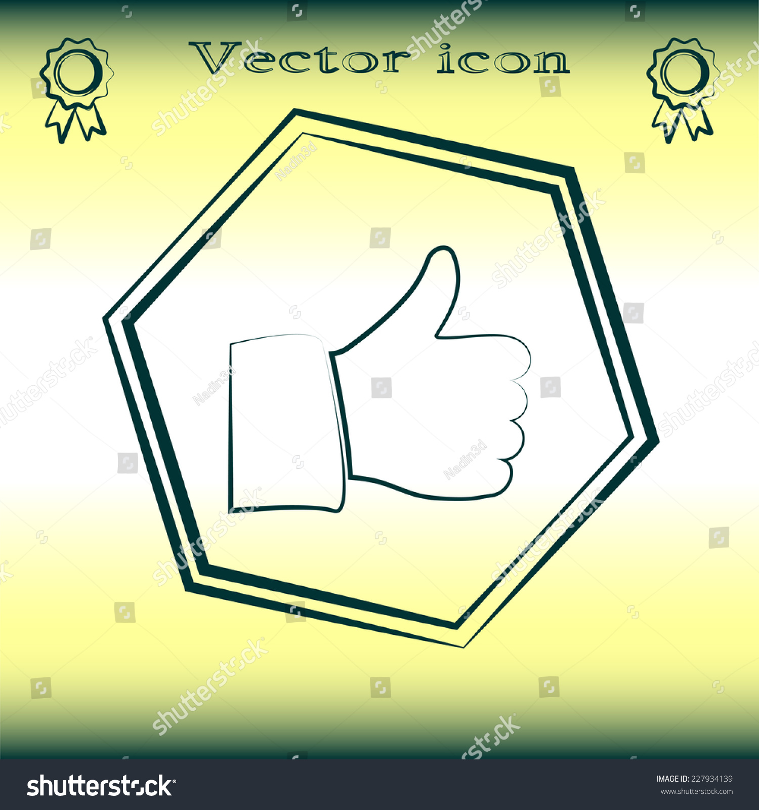 Thumb Vector Sign Okay Stock Vector (Royalty Free) 227934139 | Shutterstock