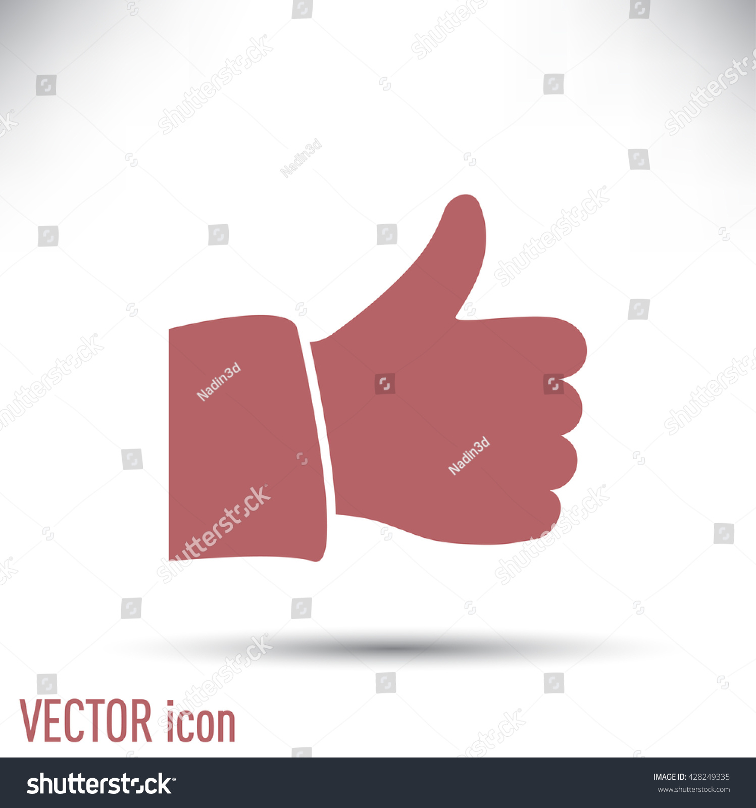 Thumb Vector Sign Okay Stock Vector (Royalty Free) 428249335 | Shutterstock