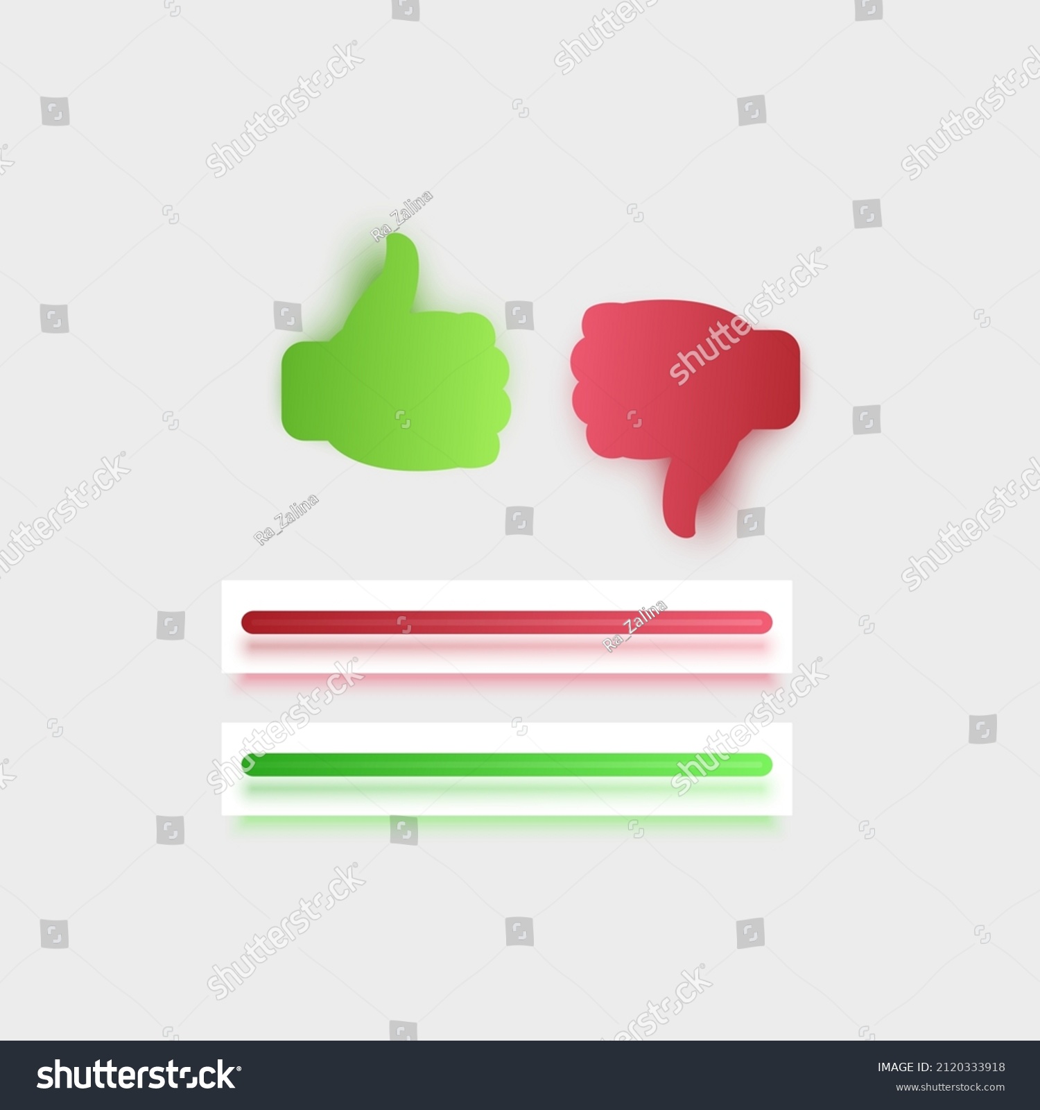 Thumbs Buttons Like Dislike Vector Illustration Stock Vector (Royalty ...