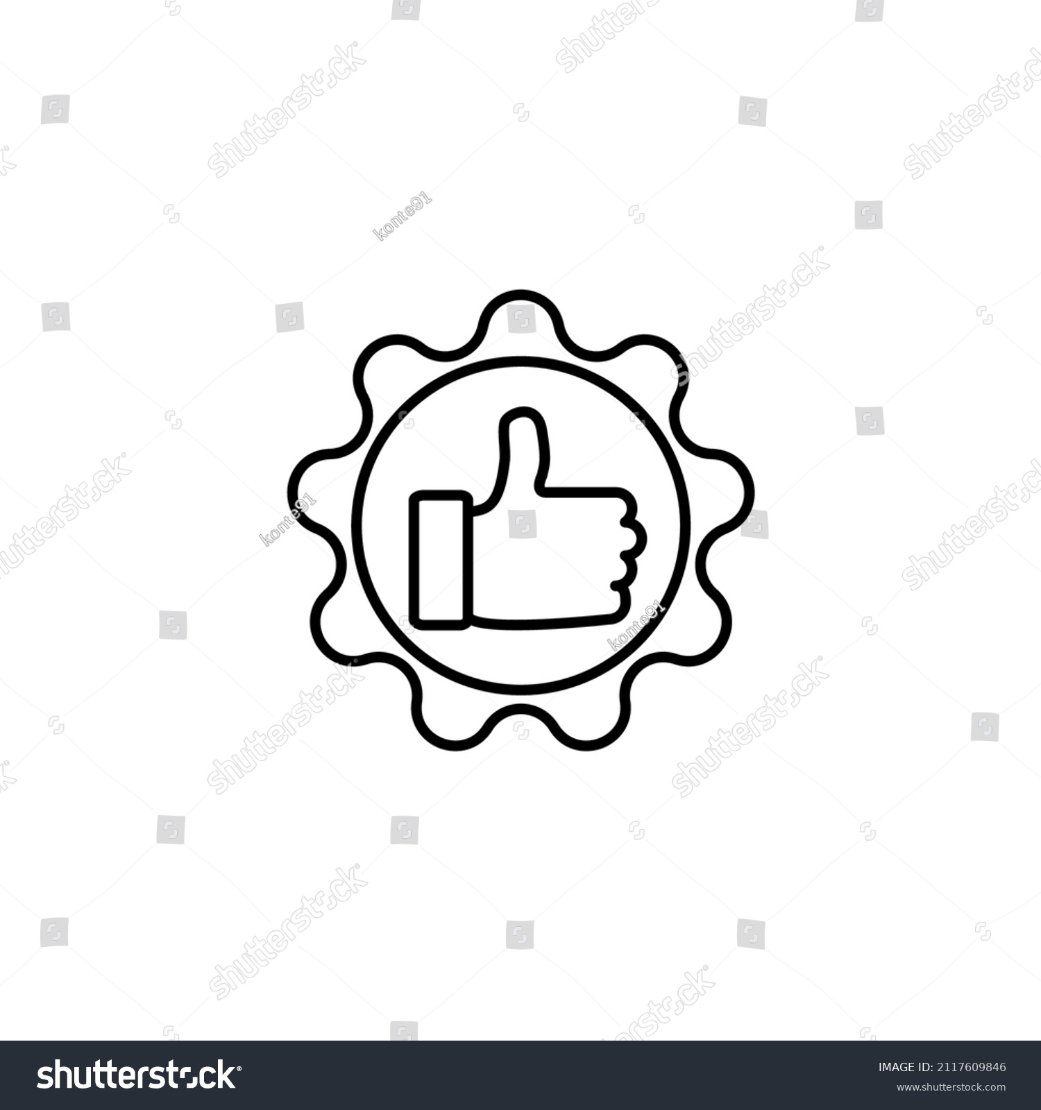 Thumbs Icons Symbol Vector Elements Infographic Stock Vector (Royalty ...