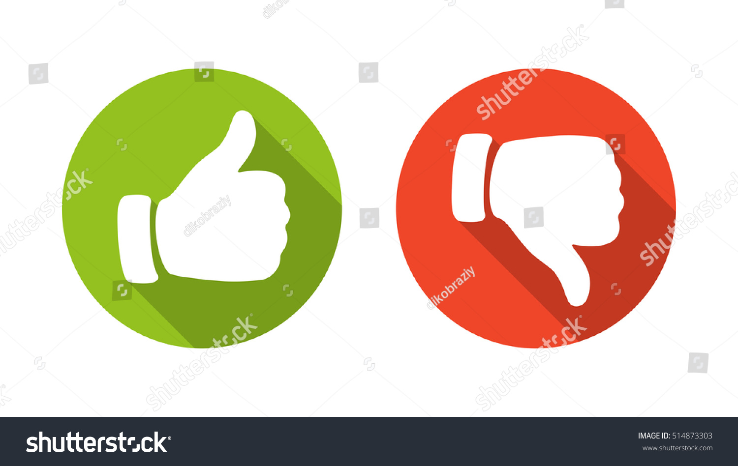 Thump Thump Down Hands Vector Illustration Stock Vector (Royalty Free ...