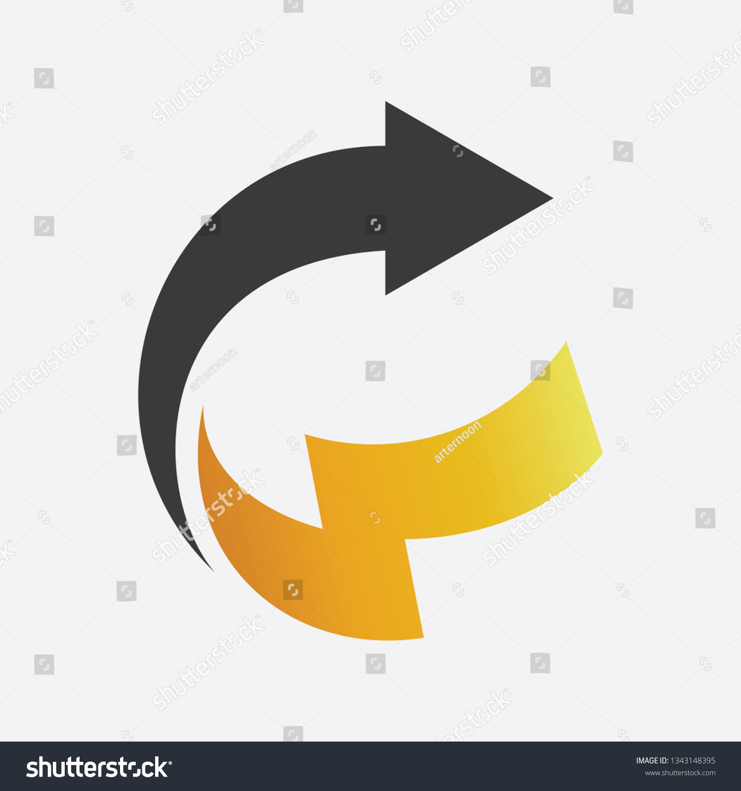 Thunder Arrow Logo Design Stock Vector (Royalty Free) 1343148395 ...