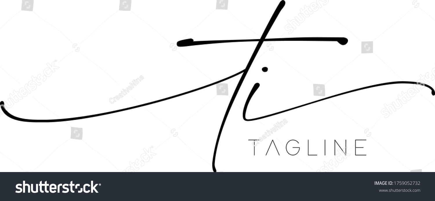 Ti Letter Initial Logo Design Vector Stock Vector (Royalty Free ...
