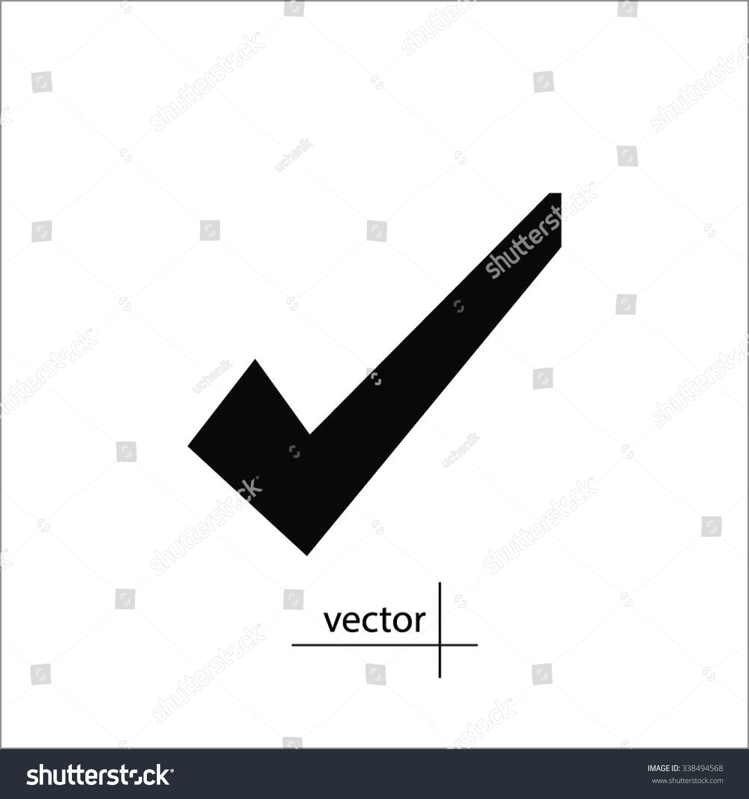 Tick Check Mark Ok Icon: เวกเตอร์สต็อก (ปลอดค่าลิขสิทธิ์) 338494568 ...
