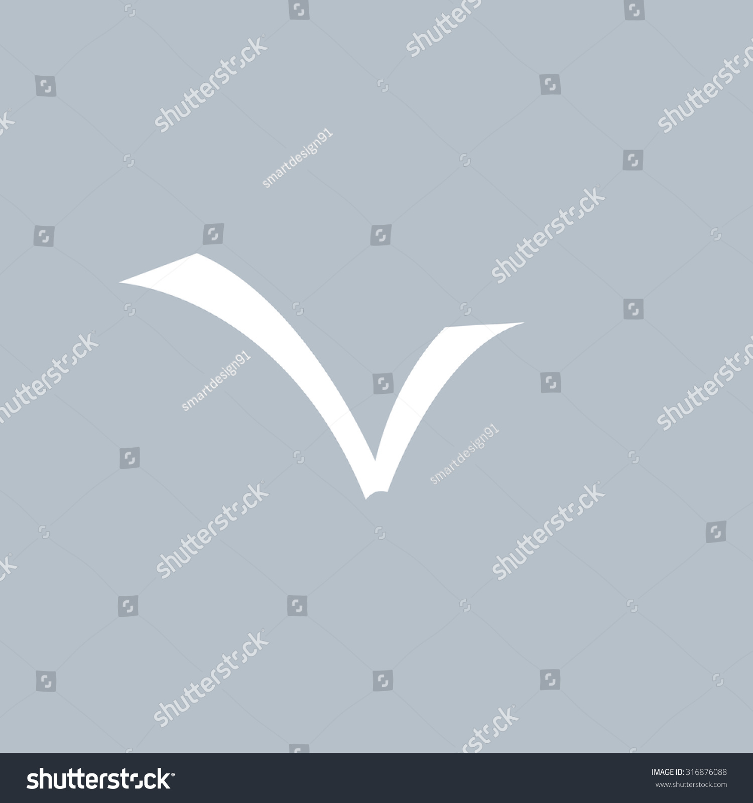 Tick Icon Vector Illustration Flat Design: เวกเตอร์สต็อก (ปลอดค่า ...