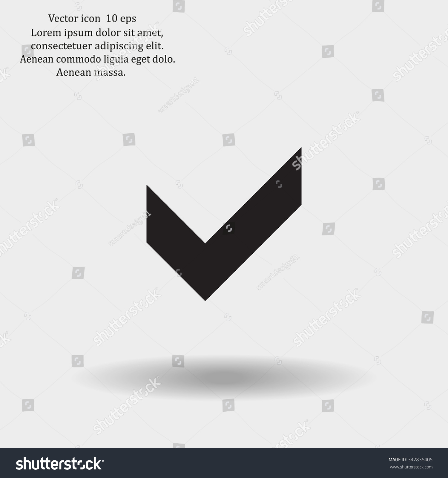 Tick Icon Vector Illustration Flat Design: เวกเตอร์สต็อก (ปลอดค่า ...