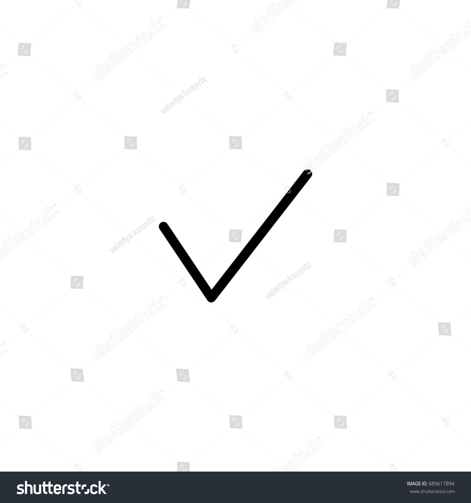 Tick True Correct Line Icon Black: เวกเตอร์สต็อก (ปลอดค่าลิขสิทธิ์ ...