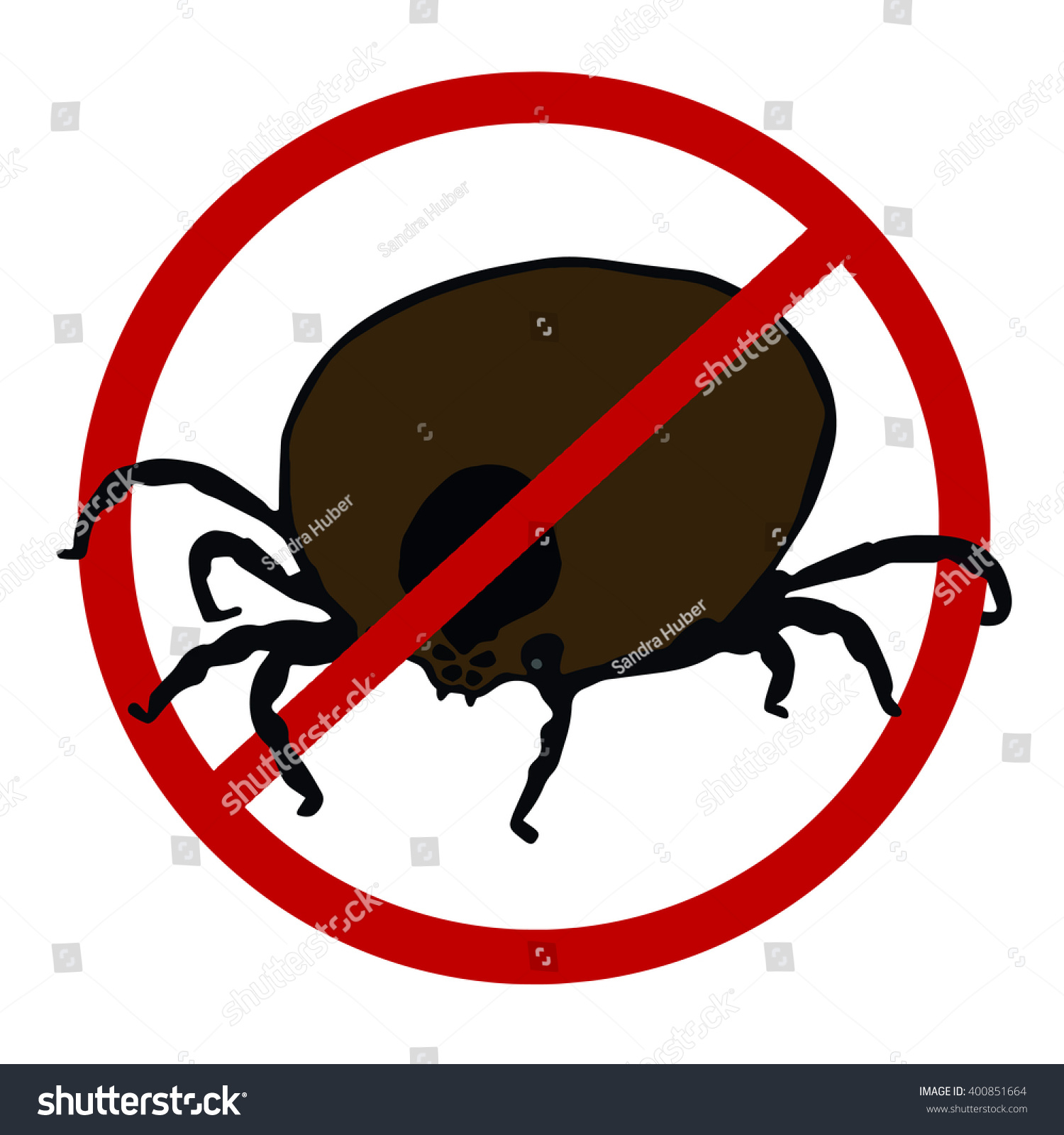 Tick Wood Vector: vector de stock (libre de regalías) 400851664
