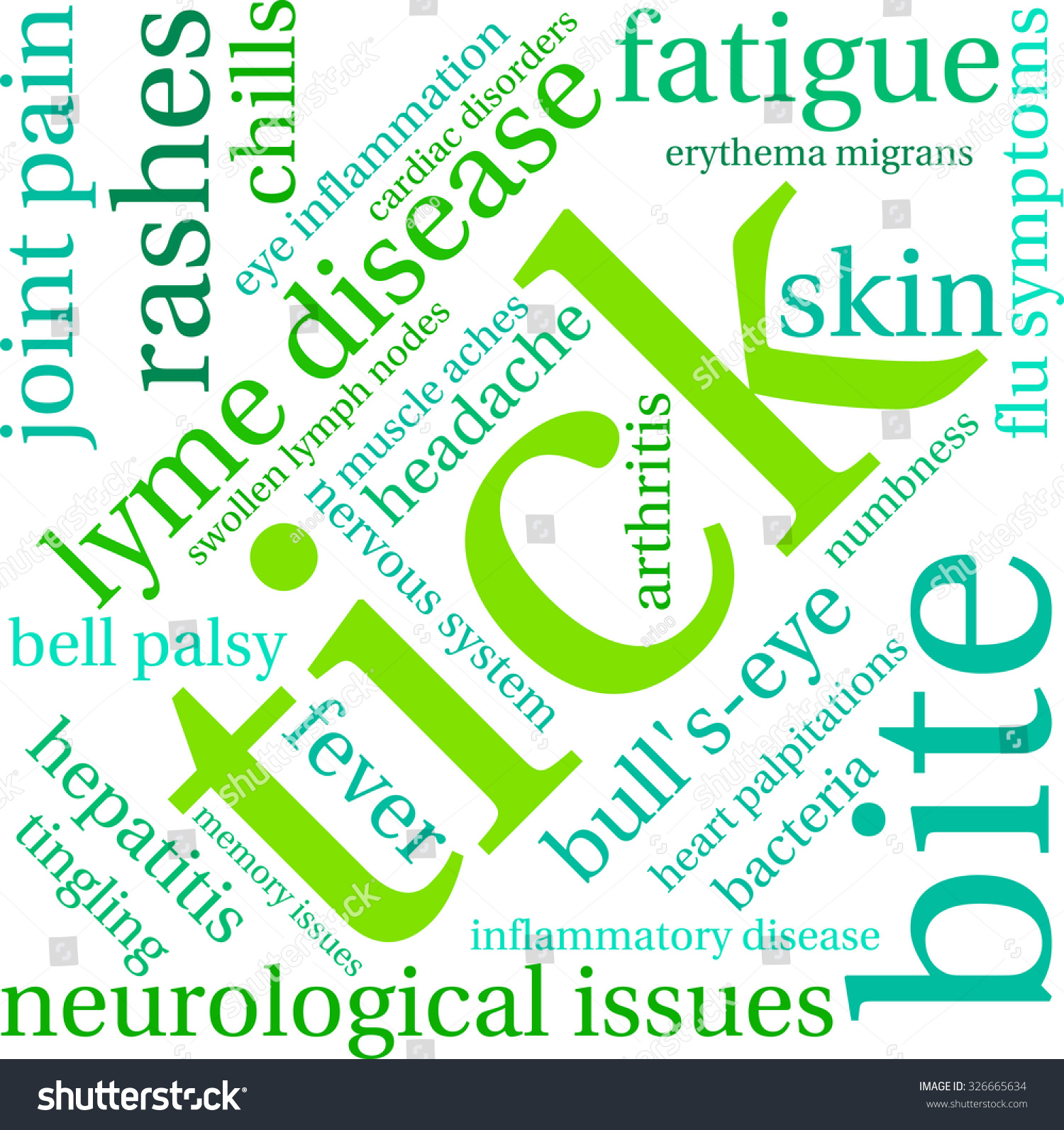 Tick Word Cloud On White Background : image vectorielle de stock (libre ...