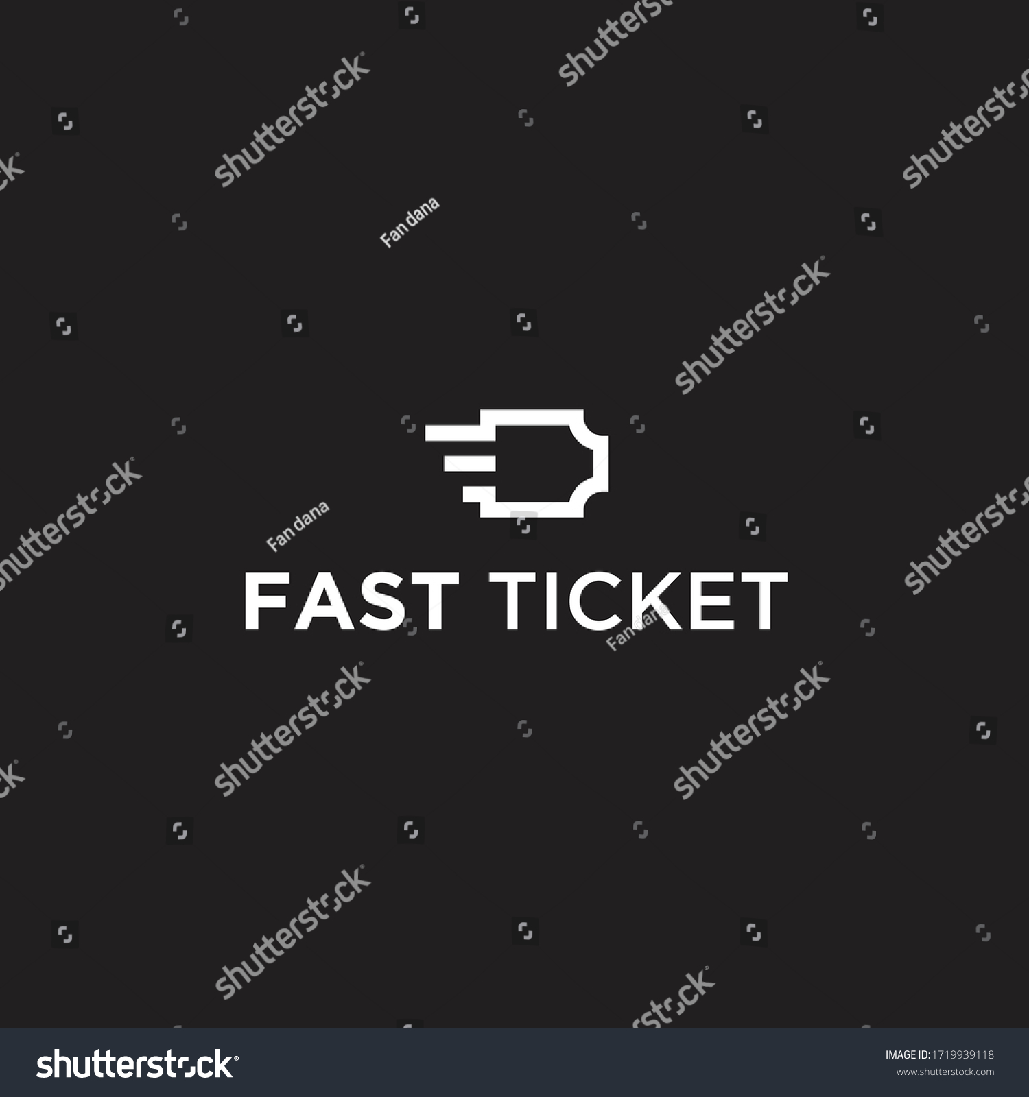 Ticket Delivery Logo Ticket Vector Stock Vector (Royalty Free ...
