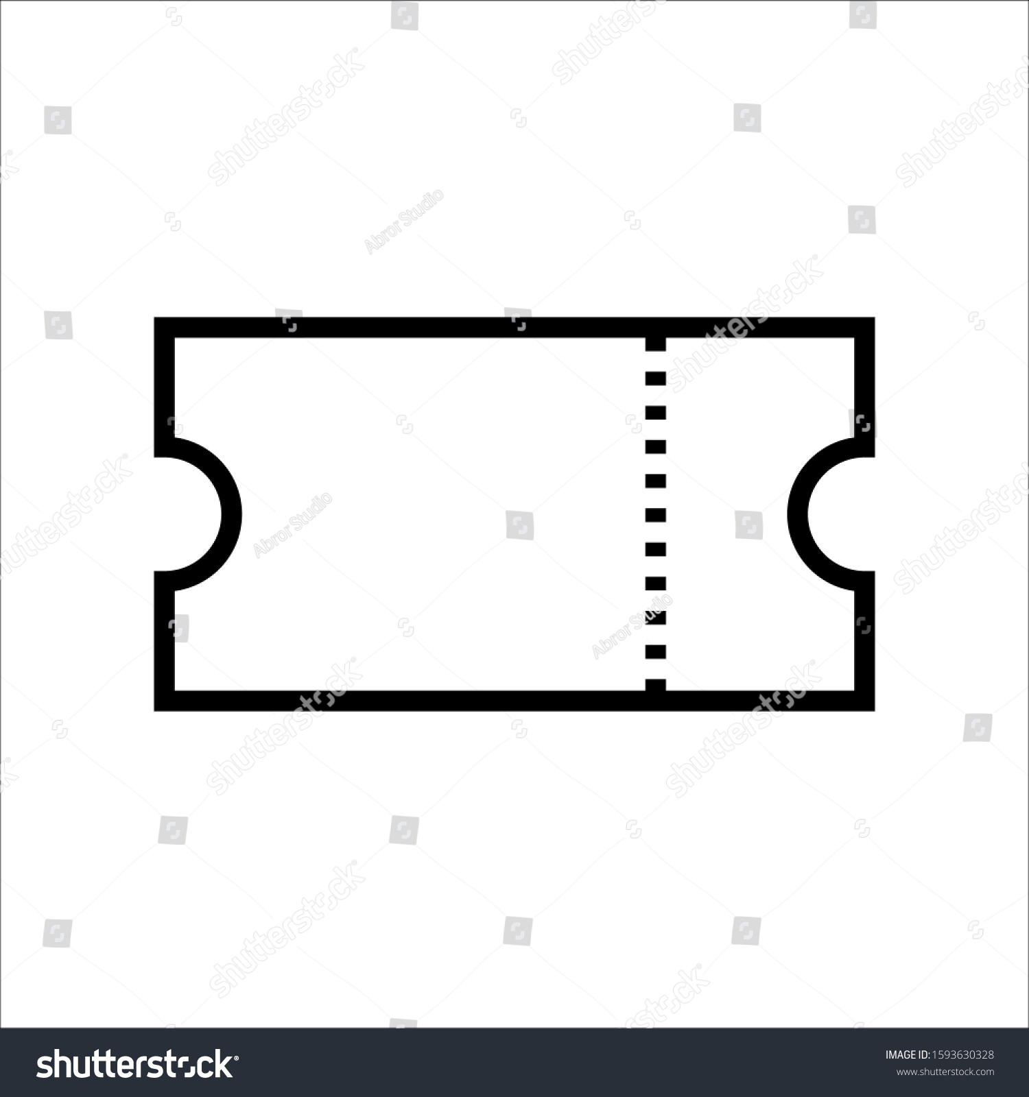 Ticket Icon White Background Eps 10 Stock Vector (Royalty Free ...