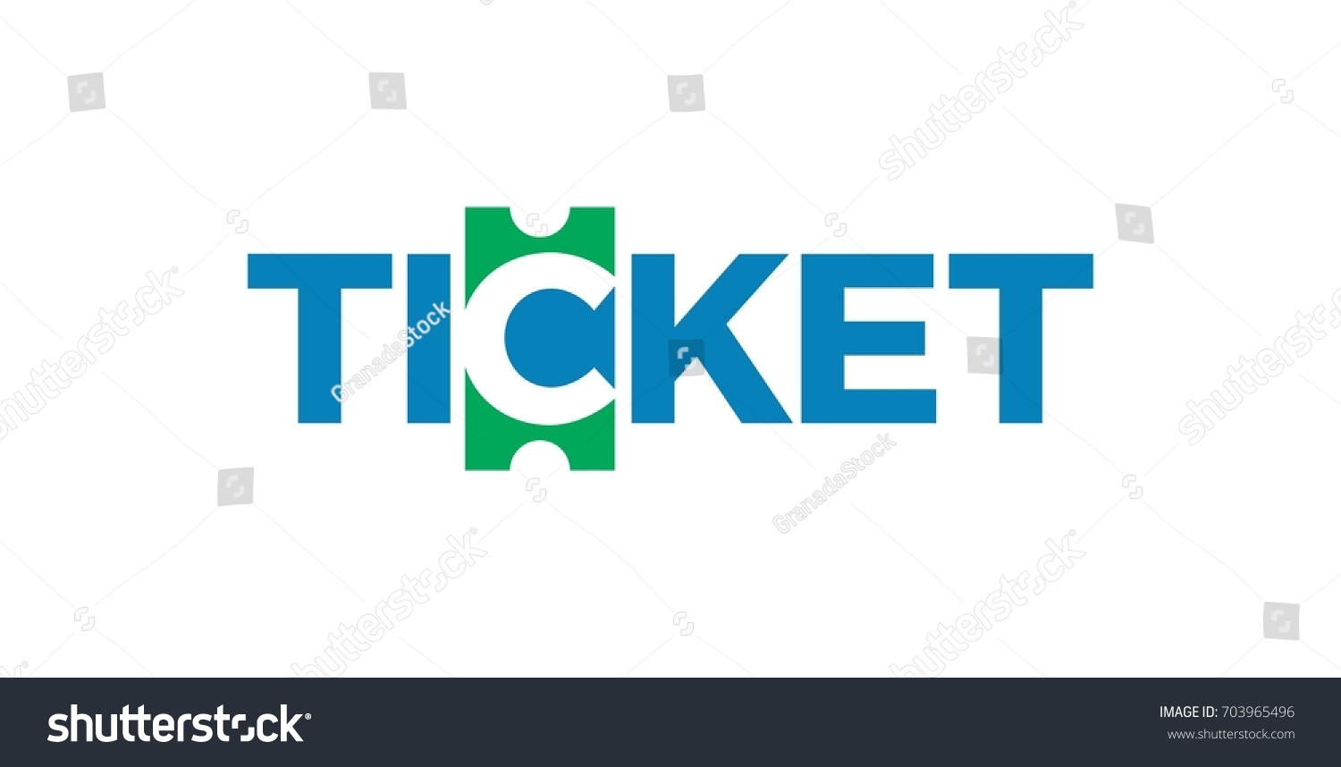 Ticket Letter Stock Vector (Royalty Free) 703965496 | Shutterstock