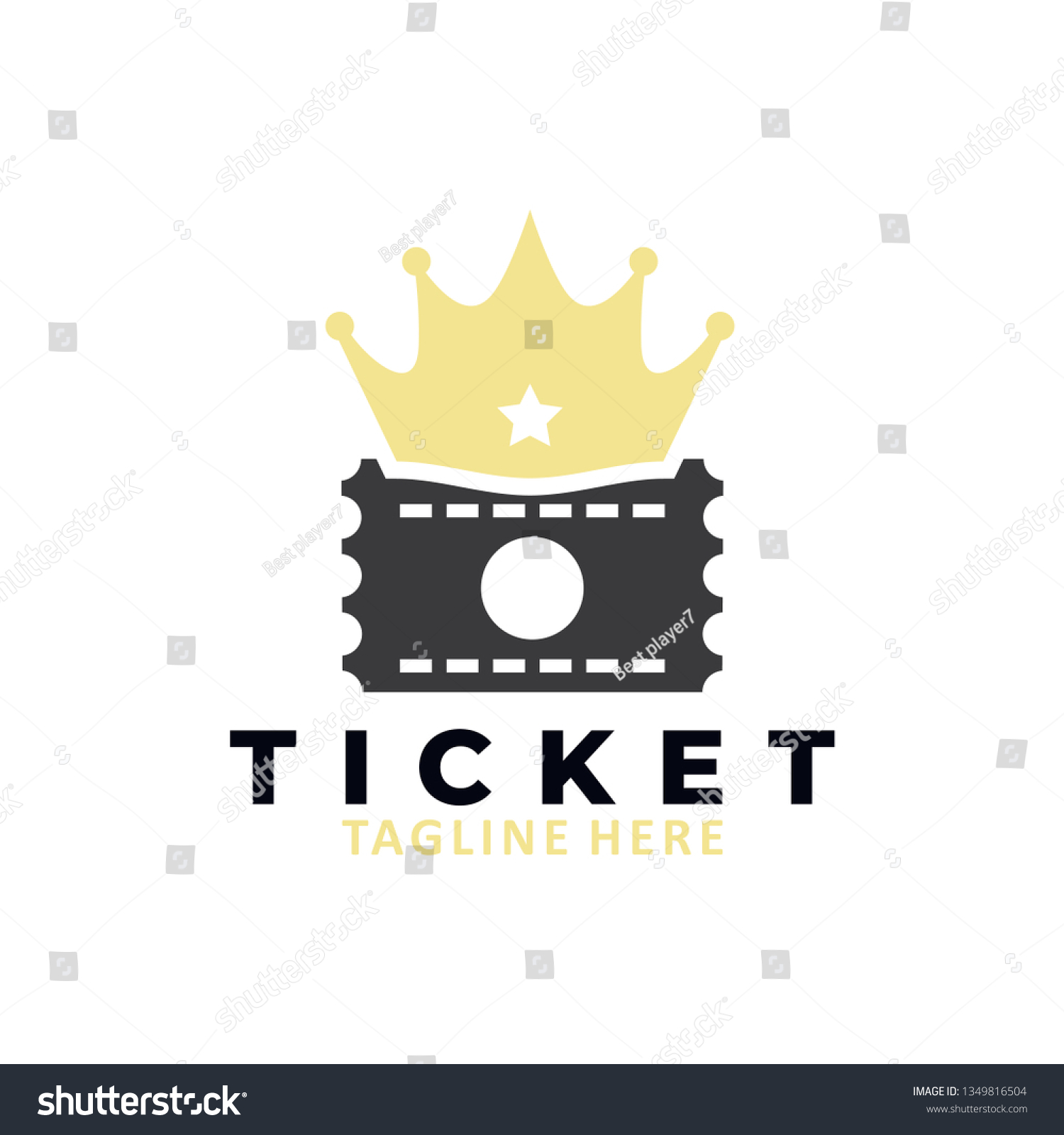 Ticket Logo Icon Stock Vector (Royalty Free) 1349816504 | Shutterstock