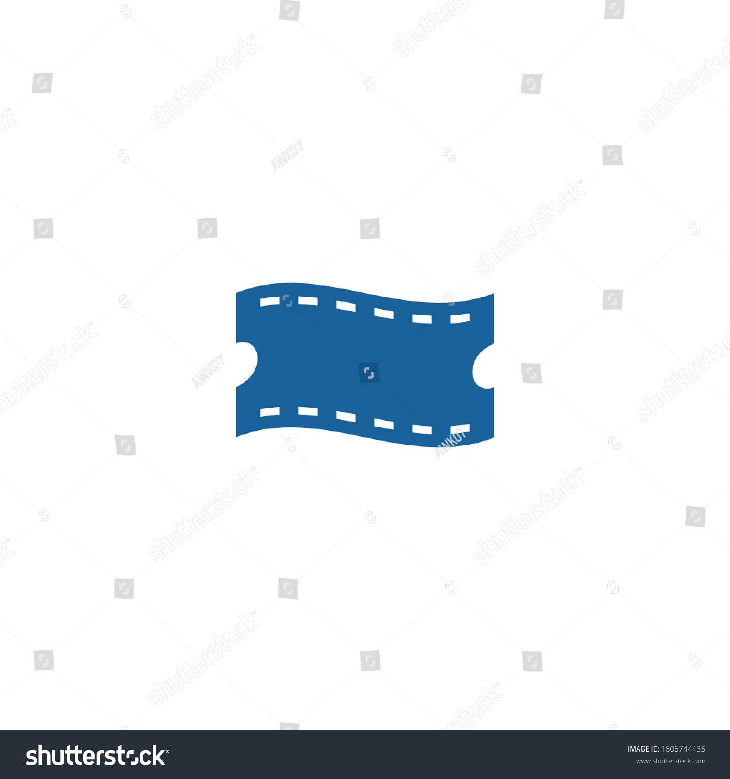 Ticket Logo Icon Vector Flat Design Stock Vector (Royalty Free ...