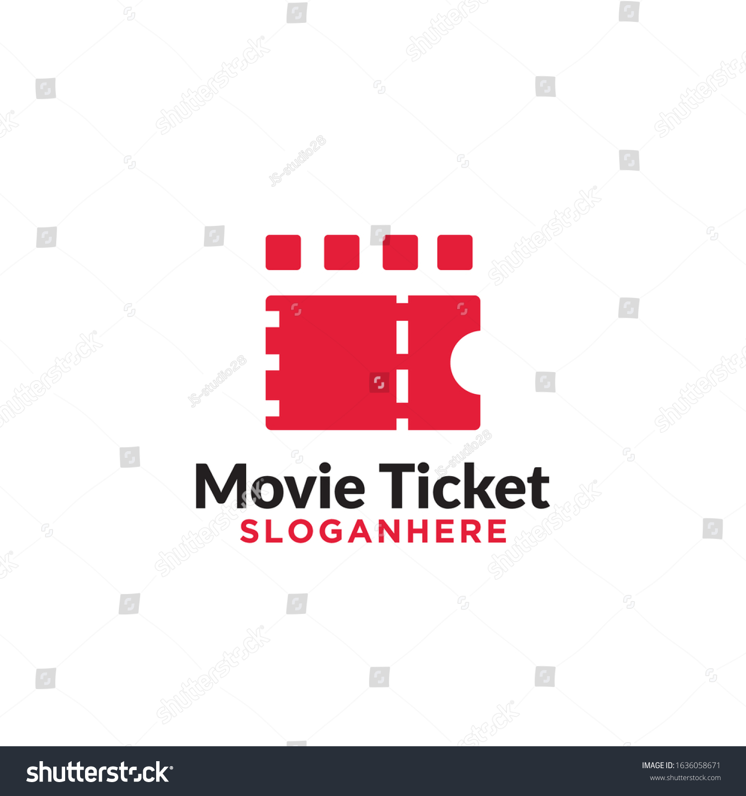 Tickets Logo Check Ticket Logo Vector Stock Vector (Royalty Free ...