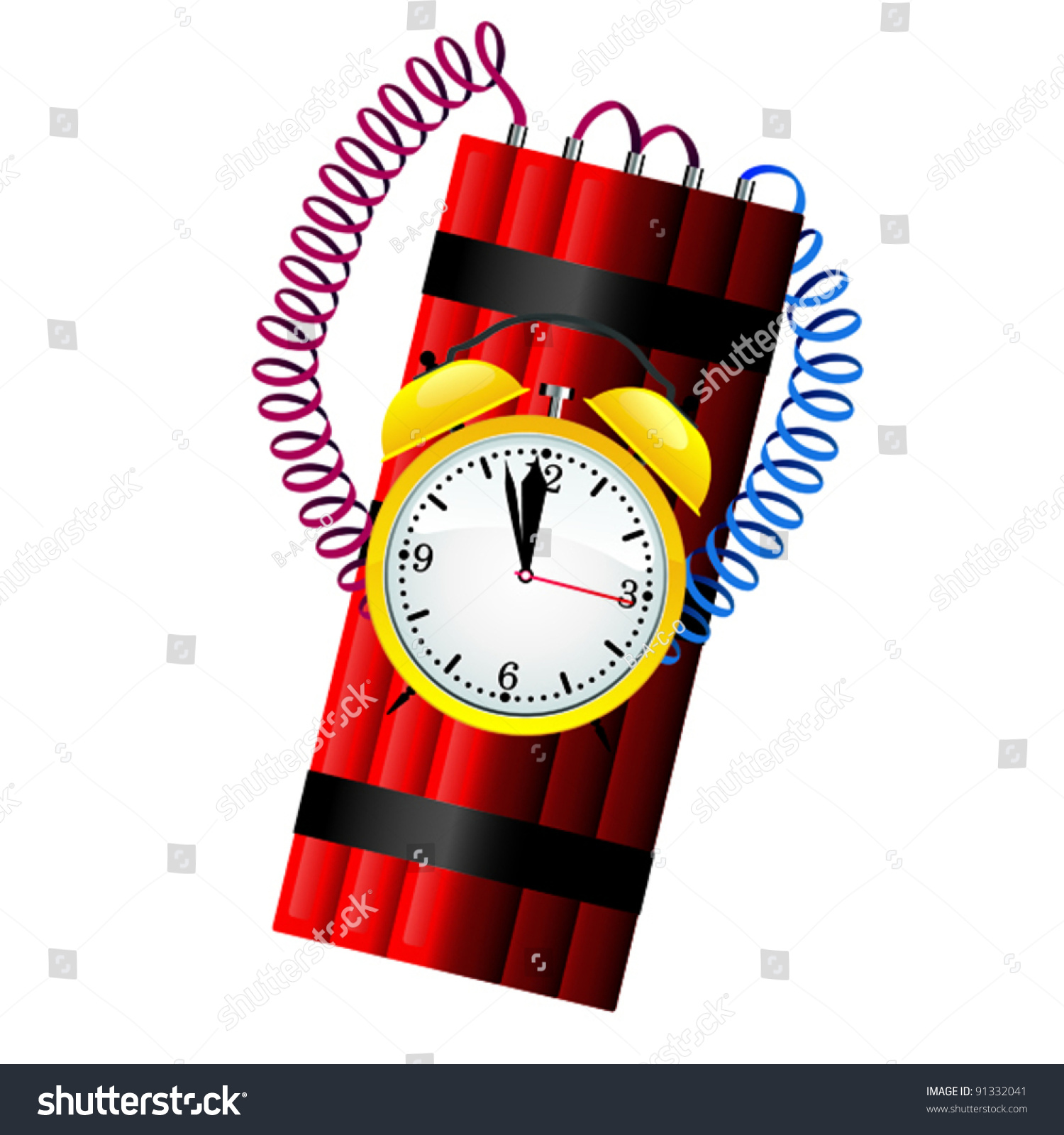 Ticking Time Bomb Stock Vector 91332041 - Shutterstock