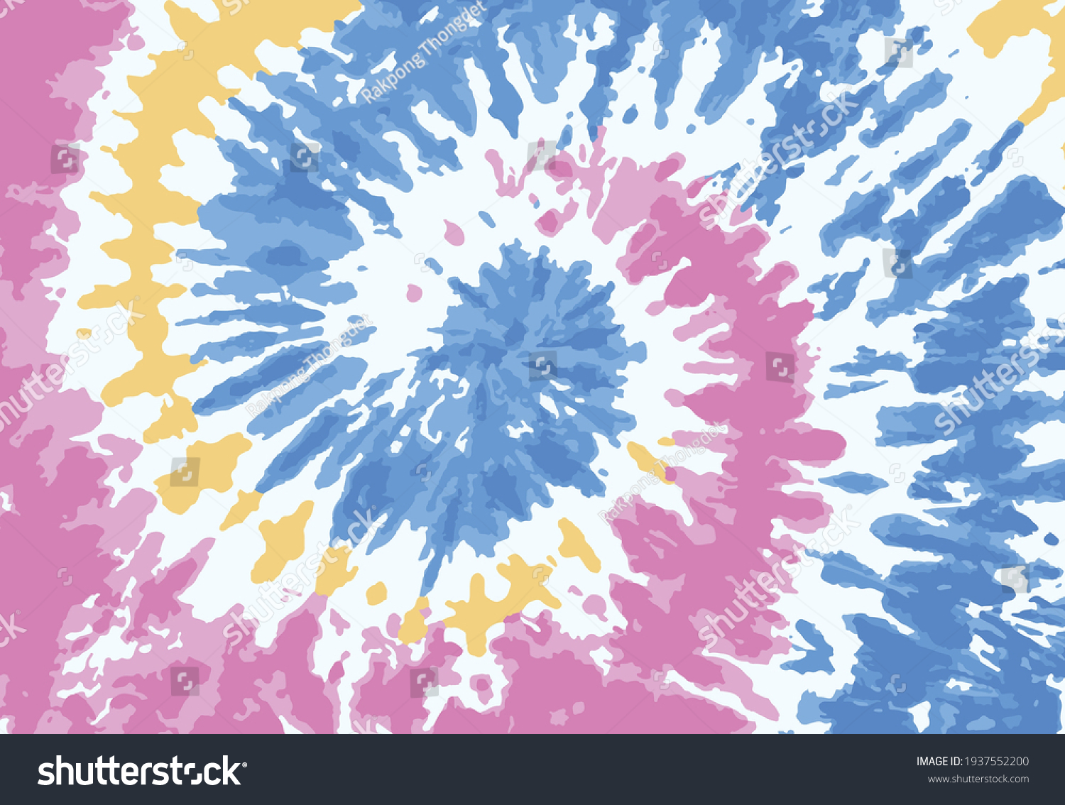 Tie Dye Pattern Colorful Background Stock Vector (Royalty Free ...