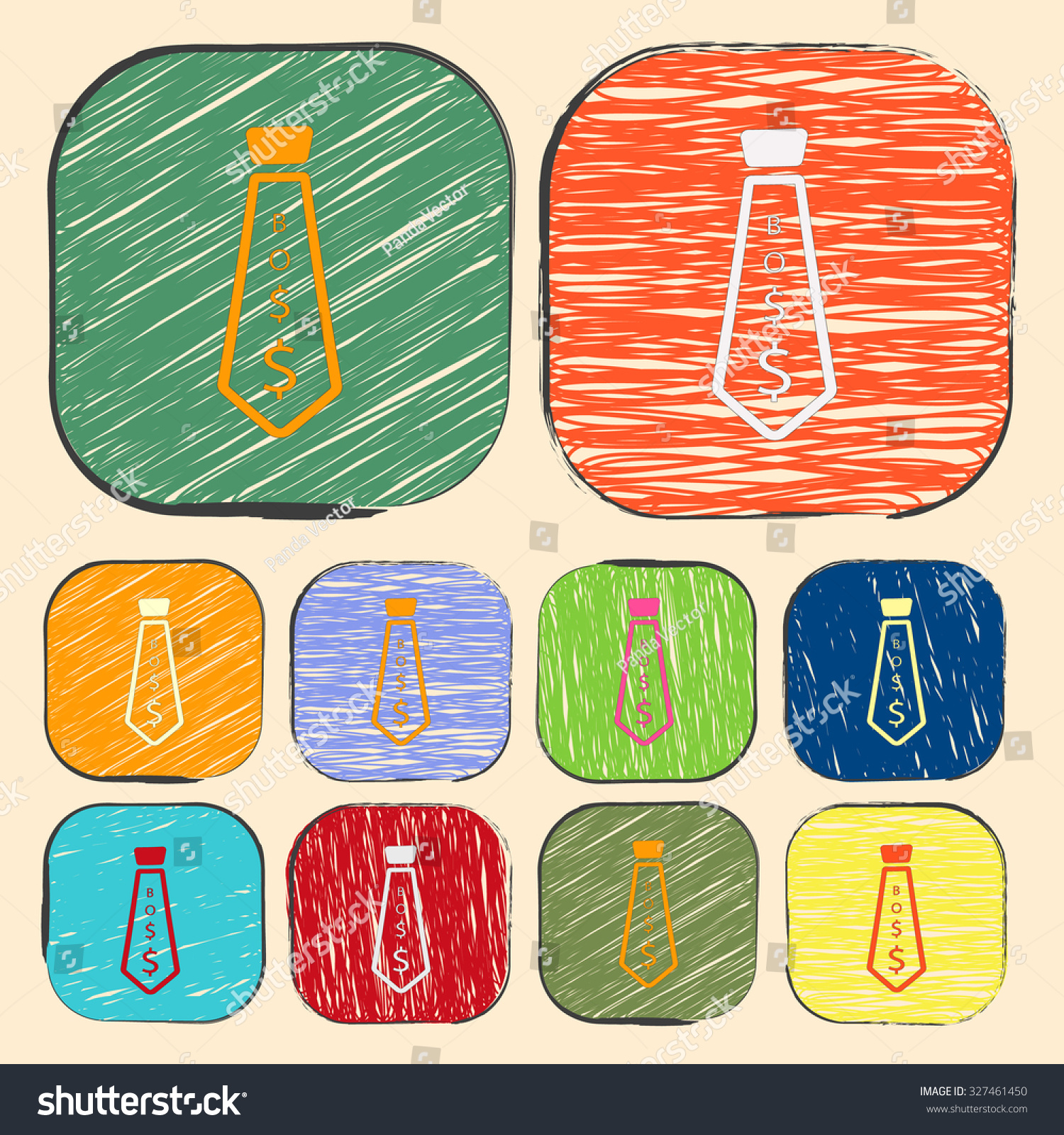 Tie Icon Stock Vector (Royalty Free) 327461450 | Shutterstock