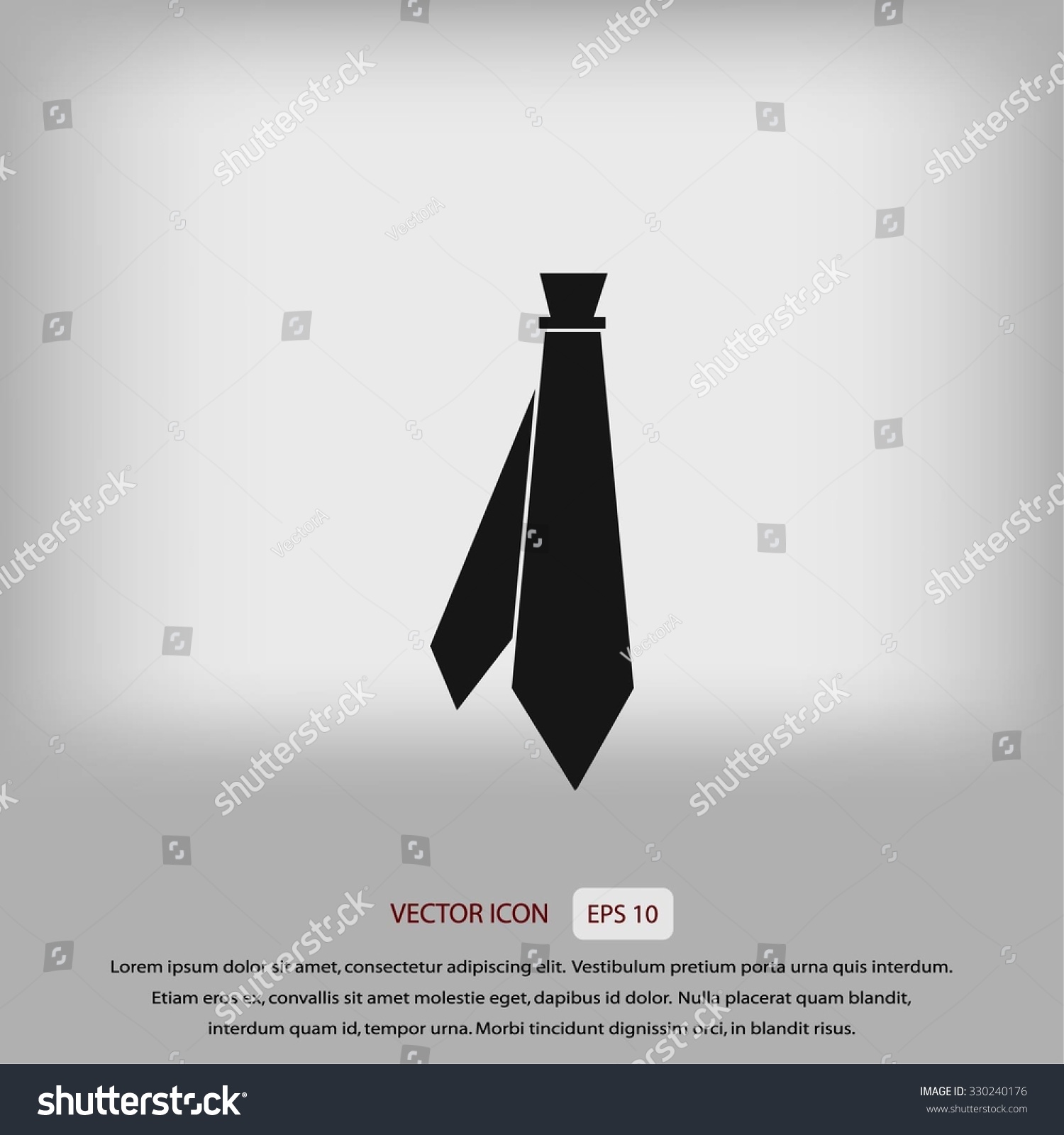 Tie Icon Stock Vector (Royalty Free) 330240176 | Shutterstock