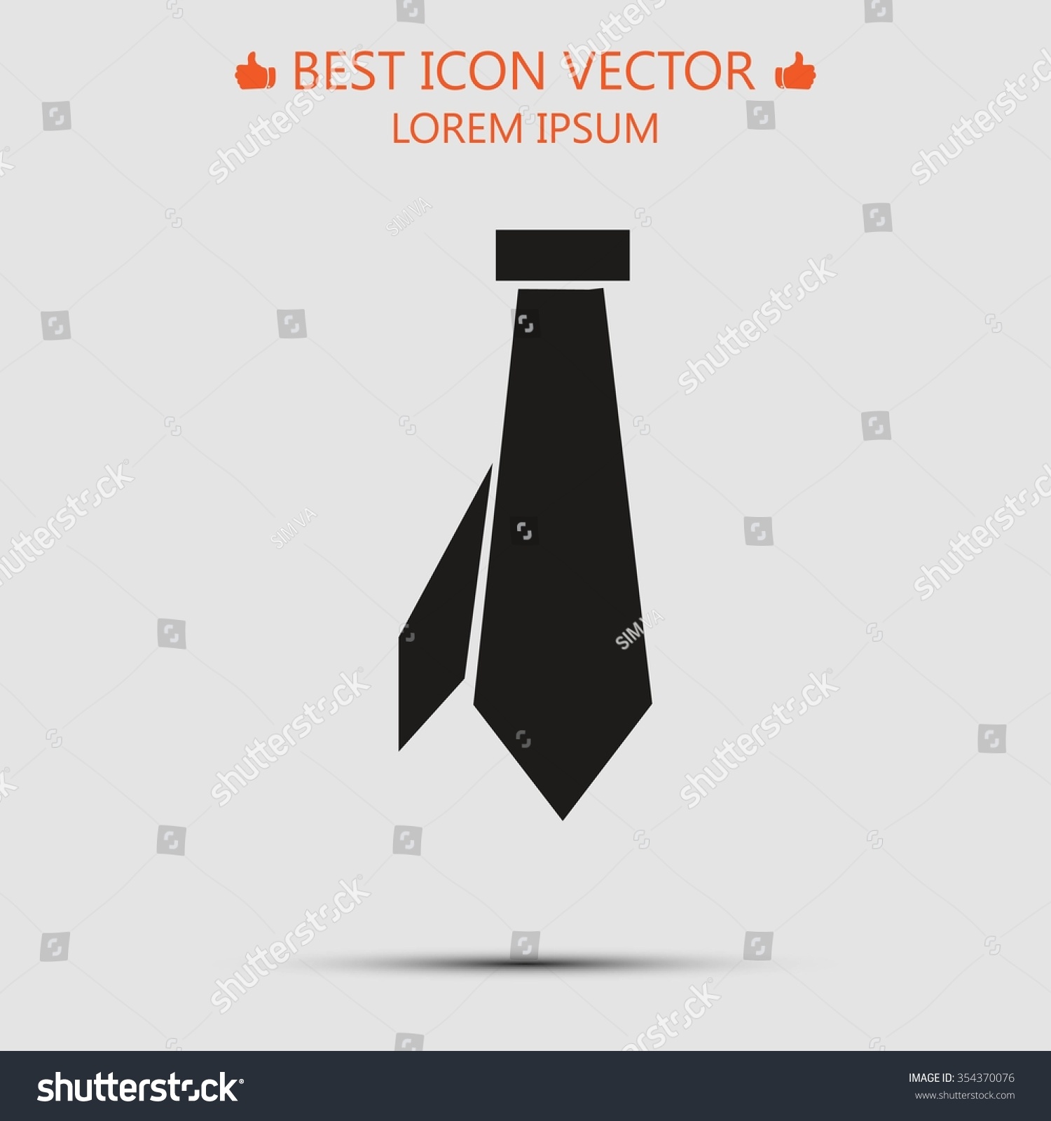 Tie Icon Stock Vector (Royalty Free) 354370076 | Shutterstock