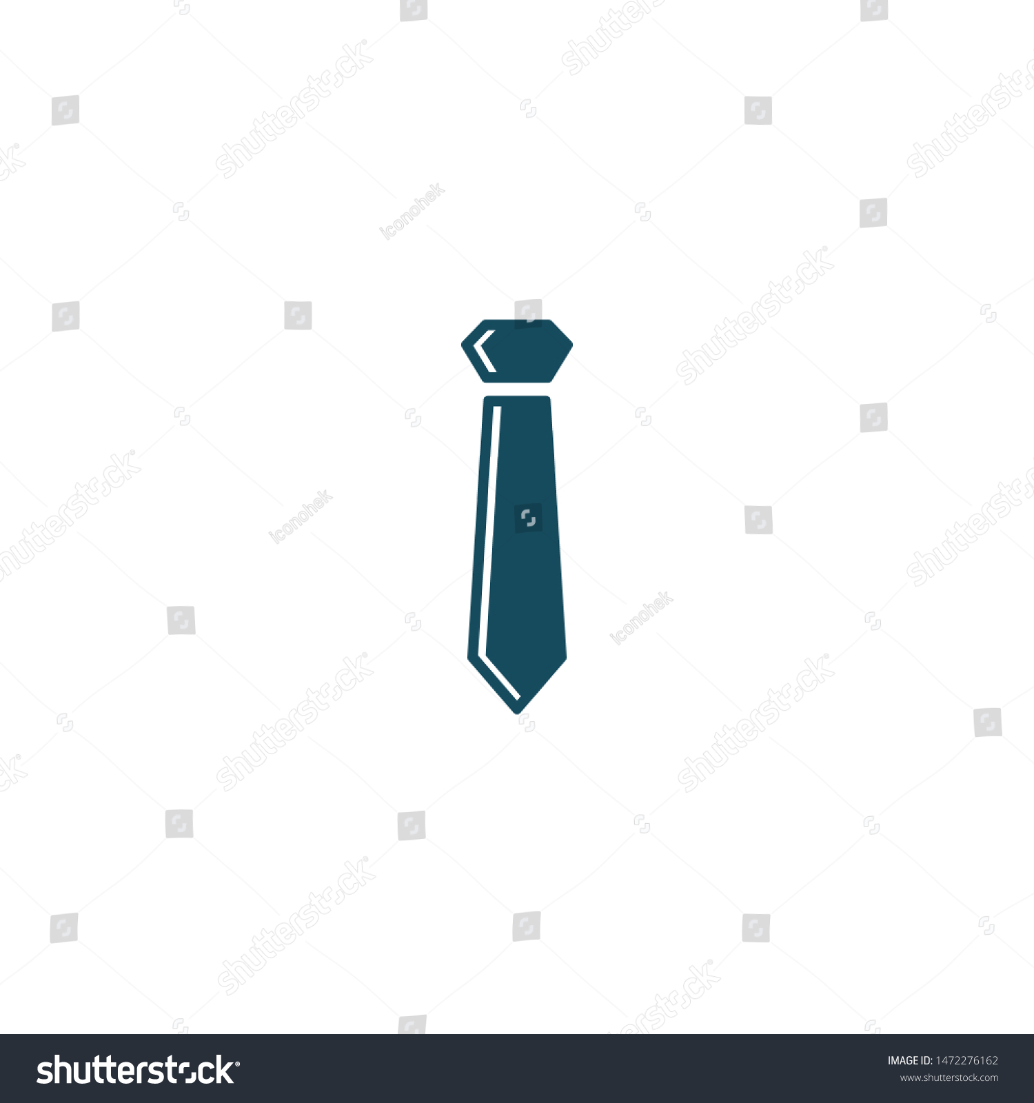 Tie Icon Formal Symbol Logo Template Stock Vector (Royalty Free) 1472276162