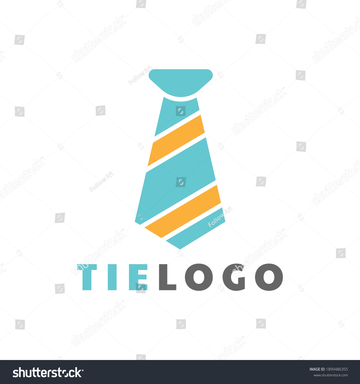 Tie Logo Design Vector Illustration Stock Vector (Royalty Free) 1899486355