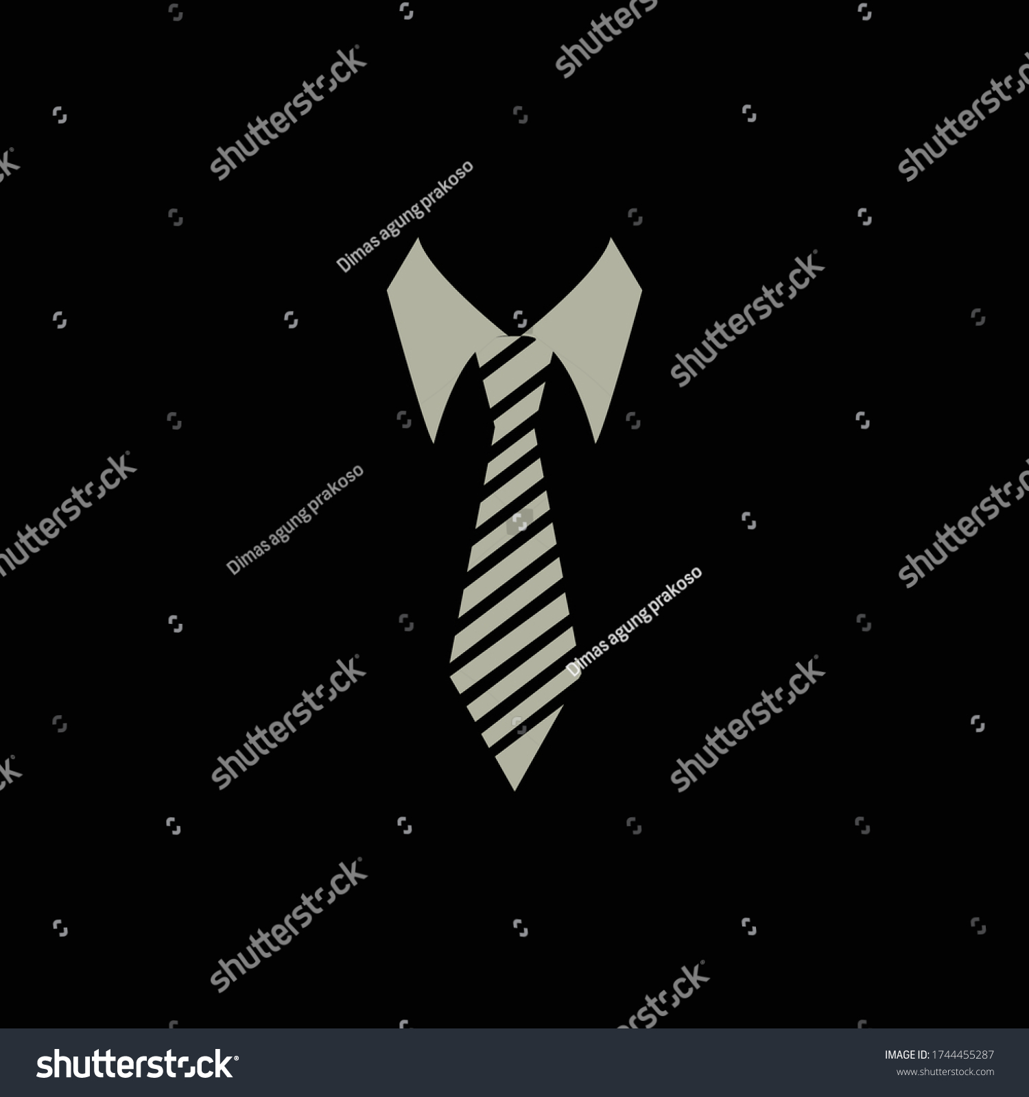 Tie Logo Template Design Vector Illustration Stock Vector (Royalty Free ...