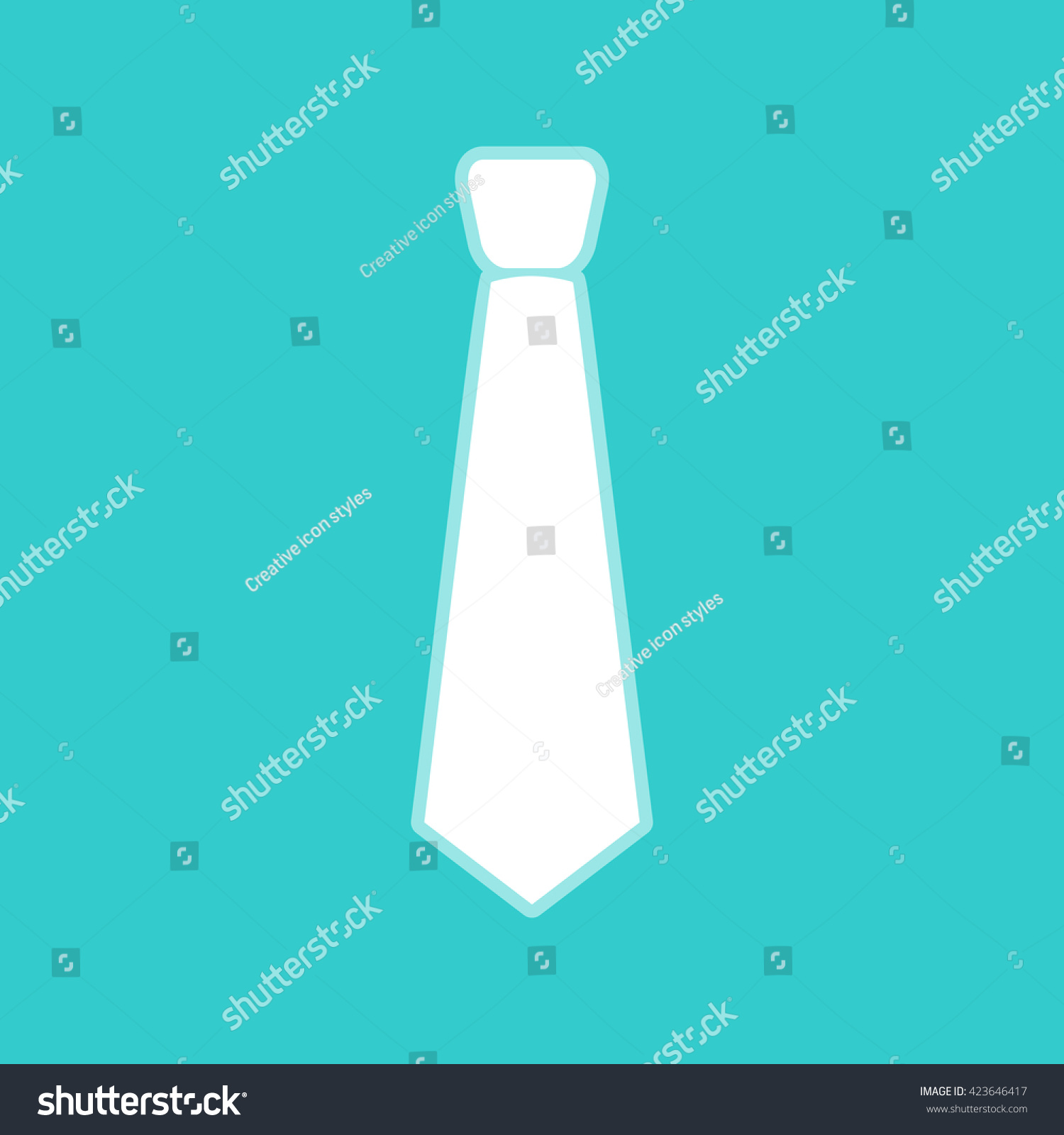 Tie Sign Stock Vector (Royalty Free) 423646417 | Shutterstock