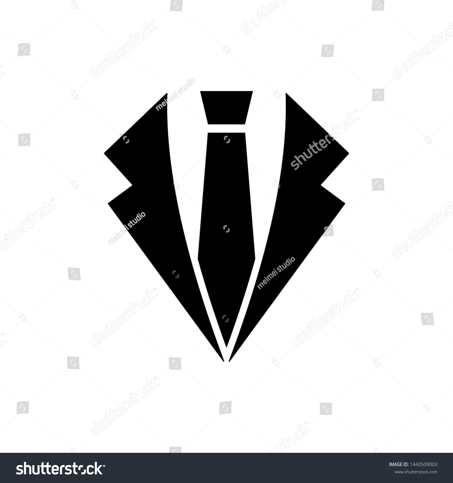 Tie Symbol Vector Icon Illustration: vector de stock (libre de regalías ...