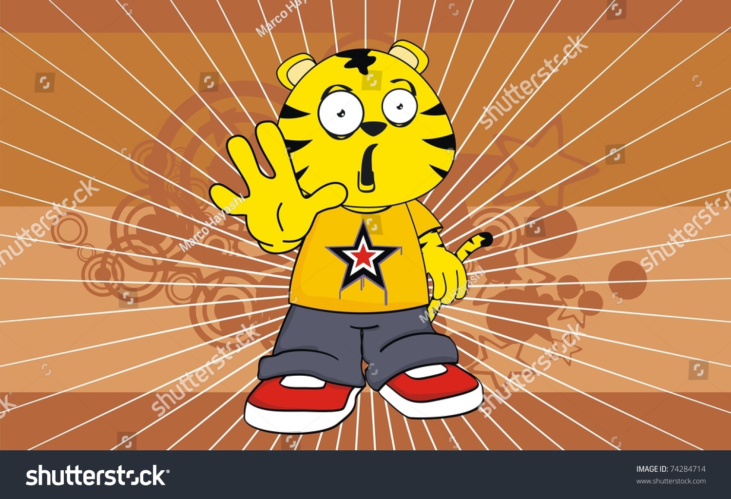 Tiger Kid Cartoon Vector Format: เวกเตอร์สต็อก (ปลอดค่าลิขสิทธิ์ ...