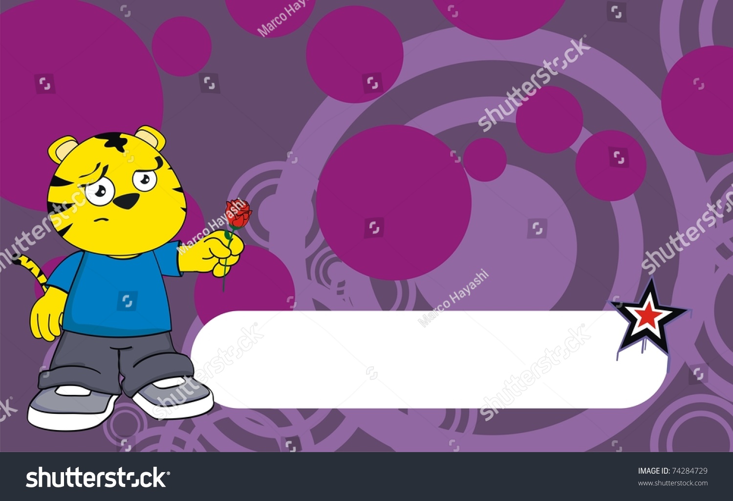 Tiger Kid Cartoon Vector Format Stock Vector (Royalty Free) 74284729 ...