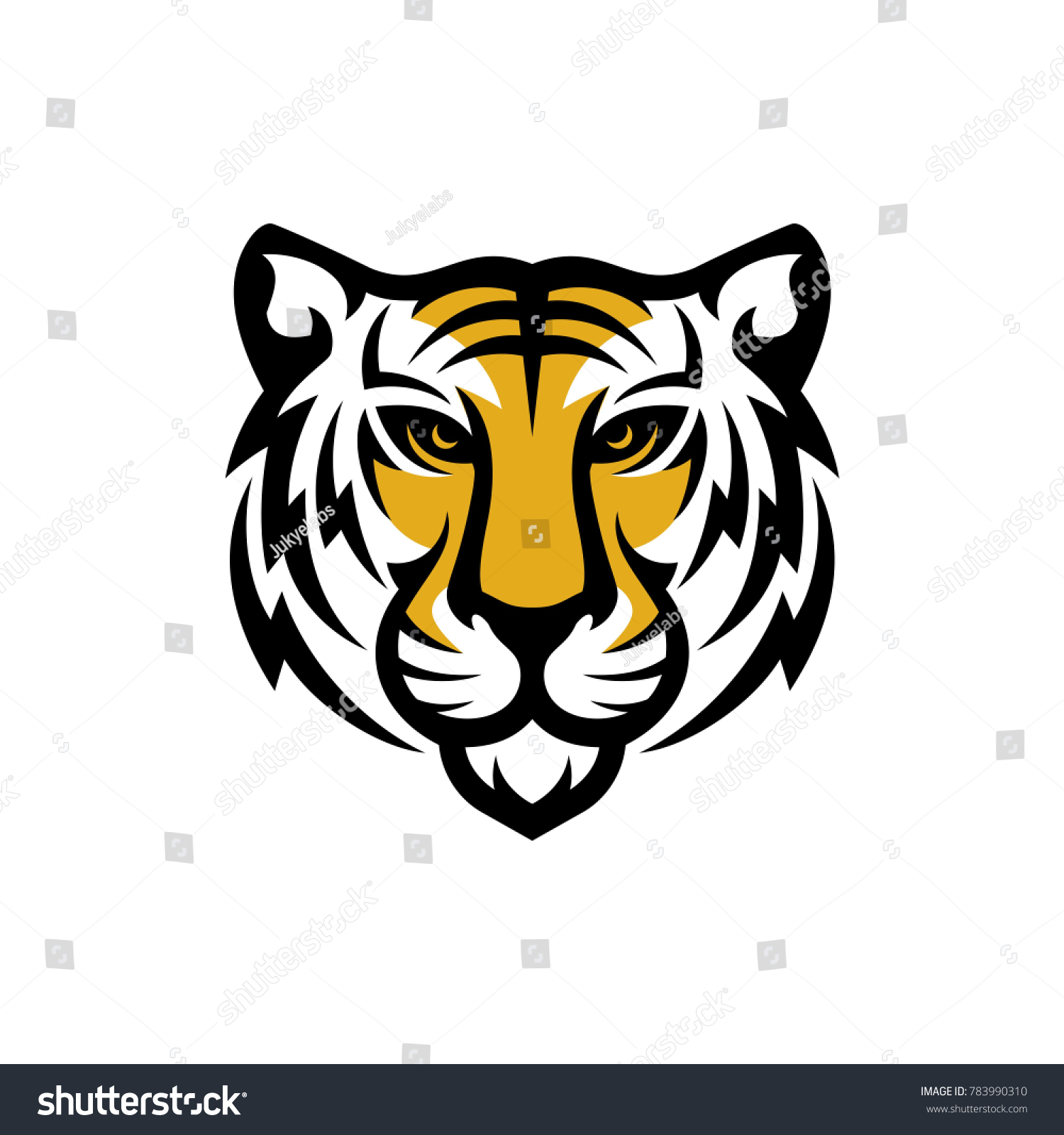 Tiger Logo Design Stock Vector (Royalty Free) 783990310