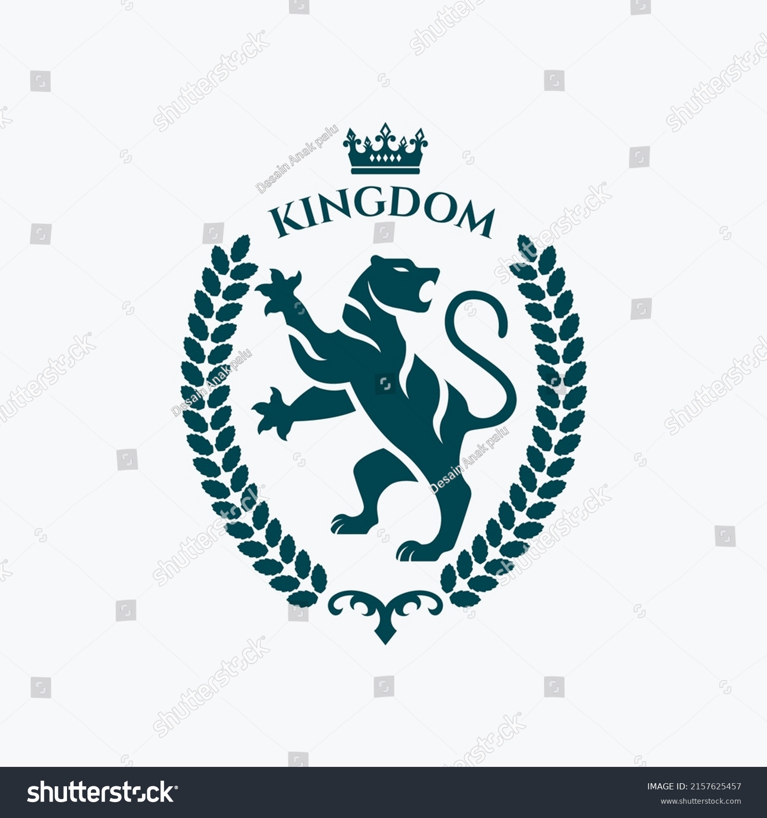 Tiger Rampant Badge Logo Vector Stock Vector (Royalty Free) 2157625457 ...