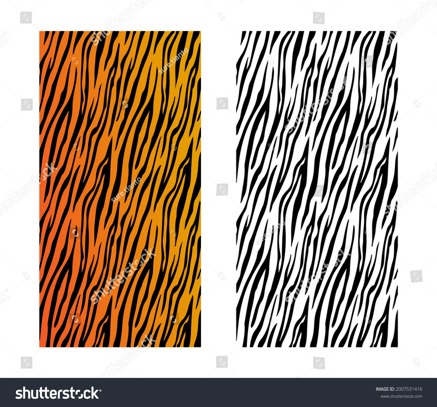 Tiger Skin Pattern Illustration Vector Image Stock Vector (Royalty Free ...