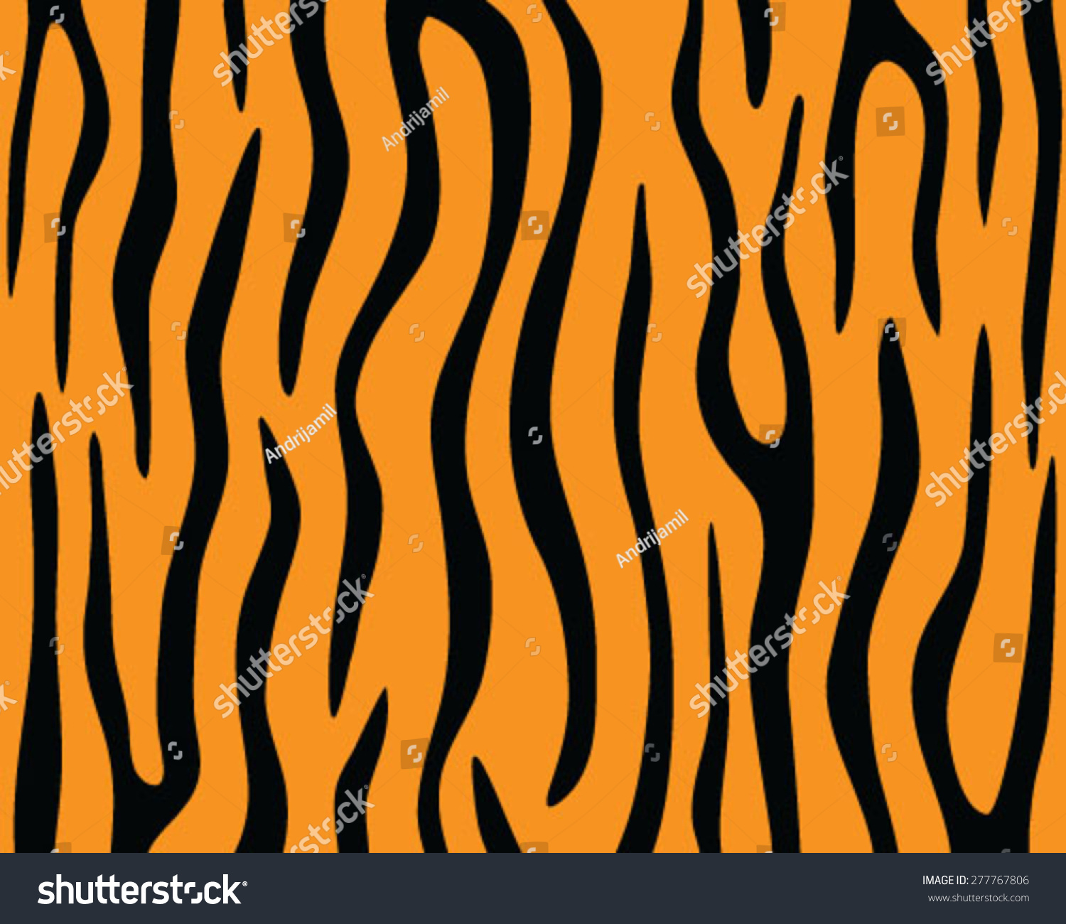 Tiger Skin Stripes Pattern Texture Decor Stock Vector (Royalty Free ...