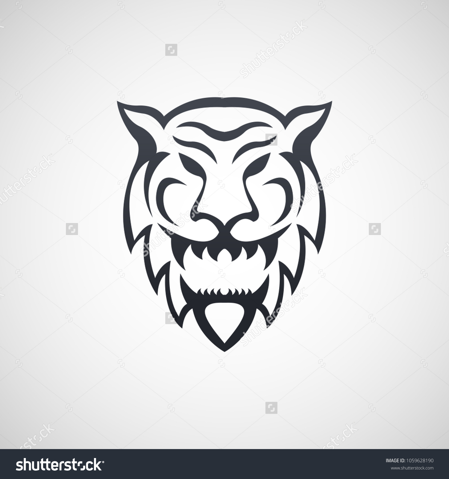 Tiger Vector Logo Icon Illustration 库存矢量图（免版税）1059628190 | Shutterstock