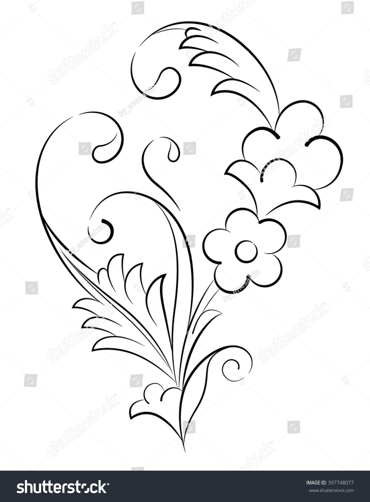 Tile Motif Drawing Stock Vector (Royalty Free) 397748077 | Shutterstock