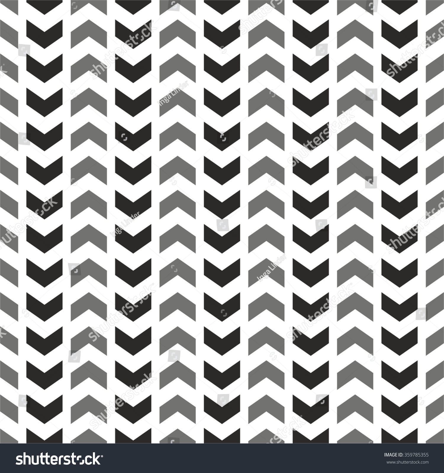 Tile Vector Pattern Grey Black Arrows Stock Vector (Royalty Free) 359785355